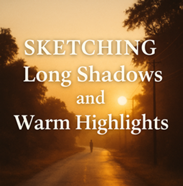 Sketching Long Shadows and Warm Highlights: Capturing Late Summer Light