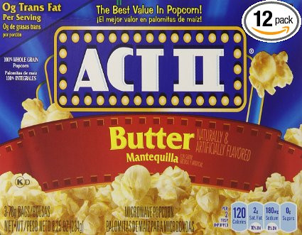 Act II Butter Popcorn - 6pack | cabo-grocery-girls