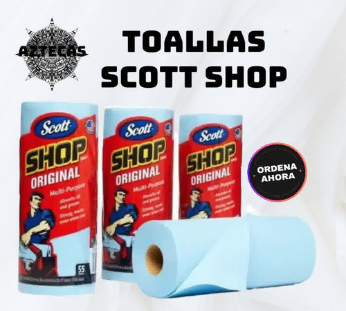 Toallas azules Scott Shop | Materialparatatuarme