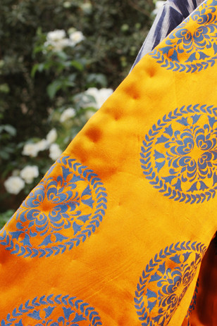 ATLAS MIRA - quilted ikat chapans