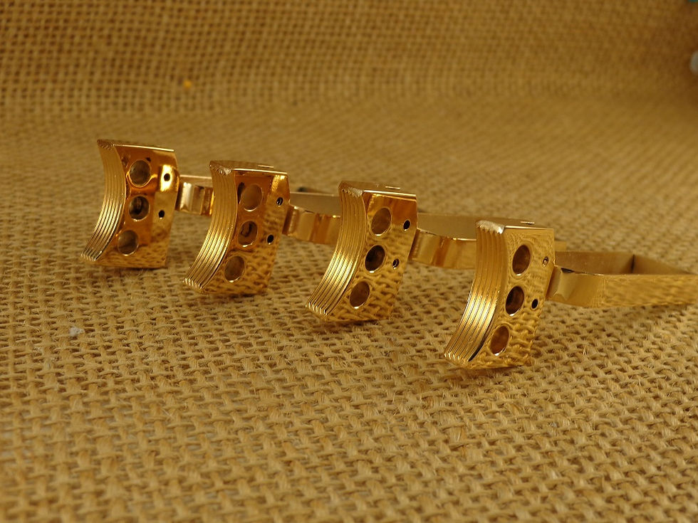 1911 Steel 24KT Gold Plated Triggers | grips1