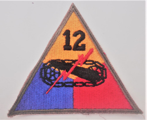 Patch armored - US75310a 12th armored division | leveques-militaria