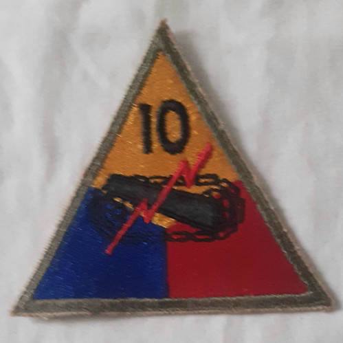 US391007a Patch 10th Armored division | leveques-militaria