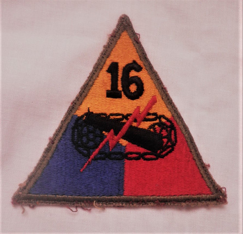 Patch armored - US34910a 16th armored division | leveques-militaria