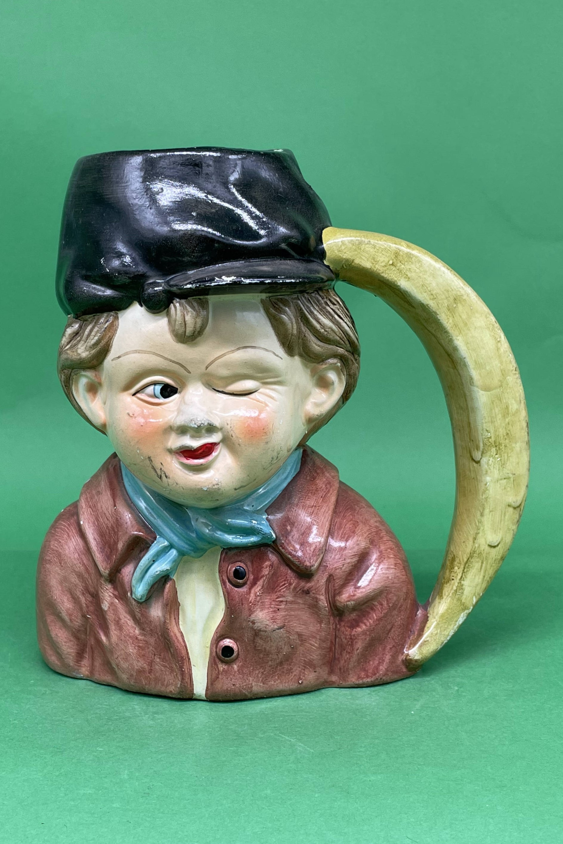 Winking Boy character jug - unknown circa 1960