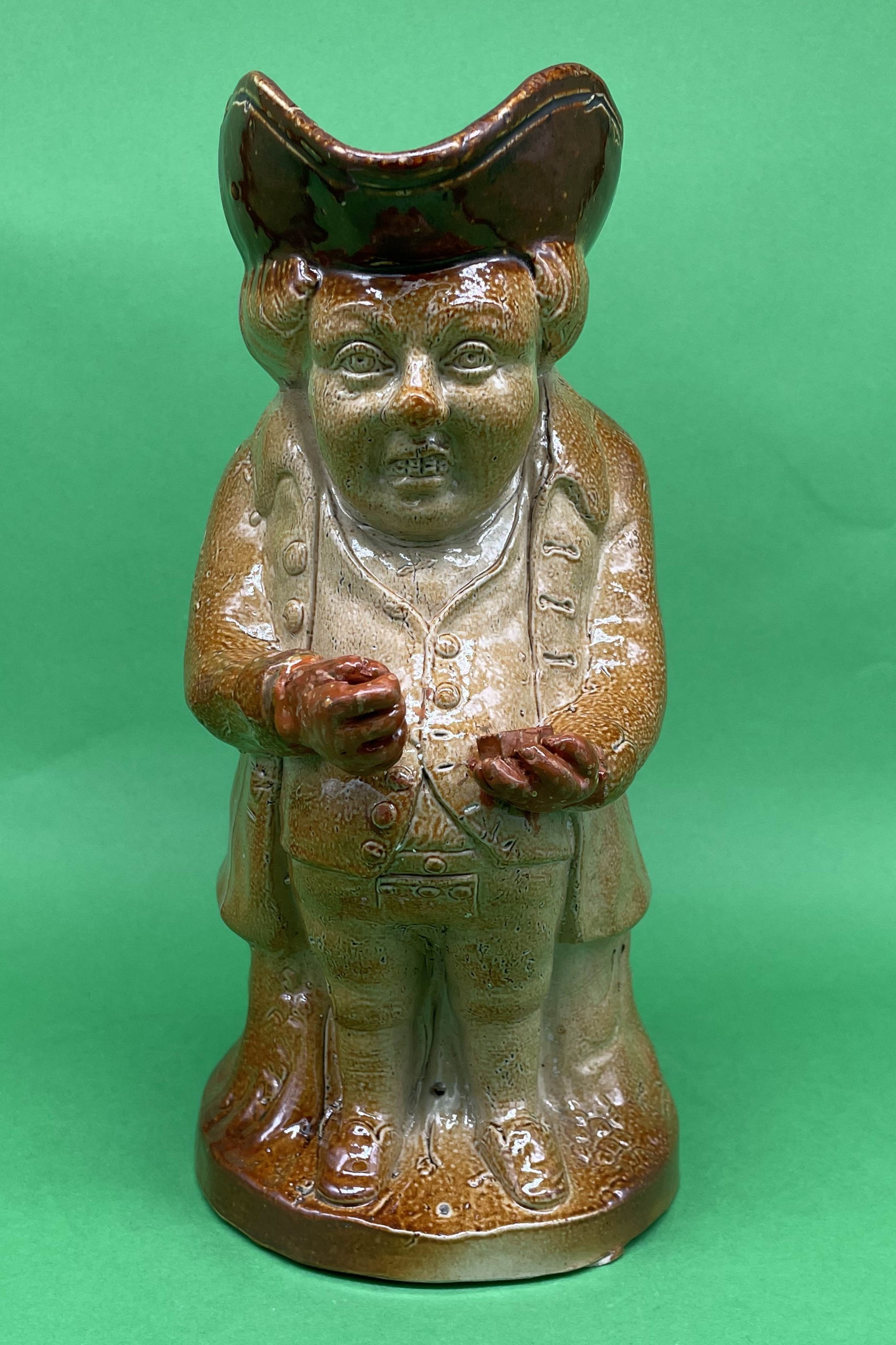 Snufftaker toby jug stoneware - Brampton Pottery circa 1825