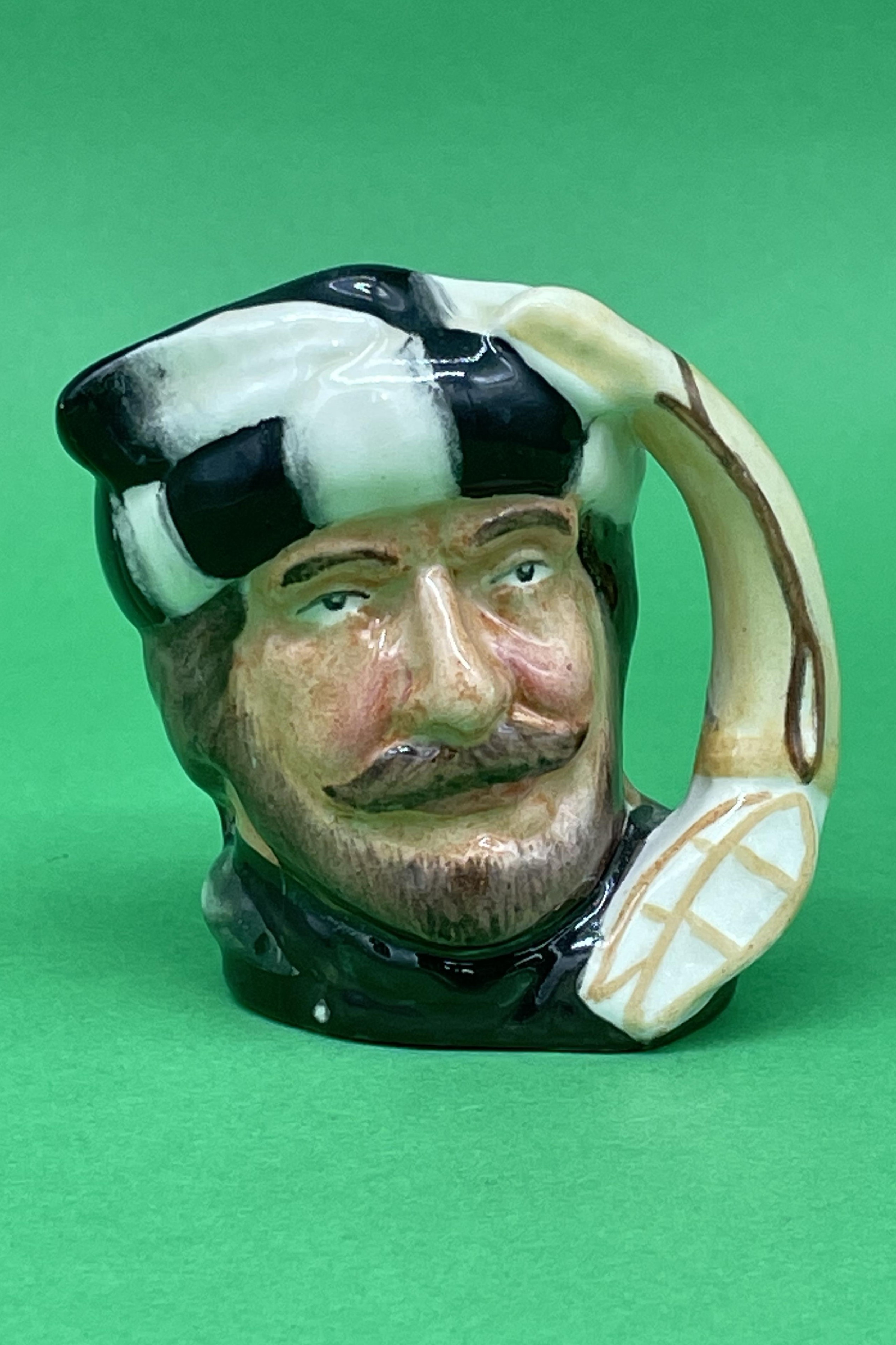 The Trapper character jug prototype tan horn colorway - Royal Doulton 1983
