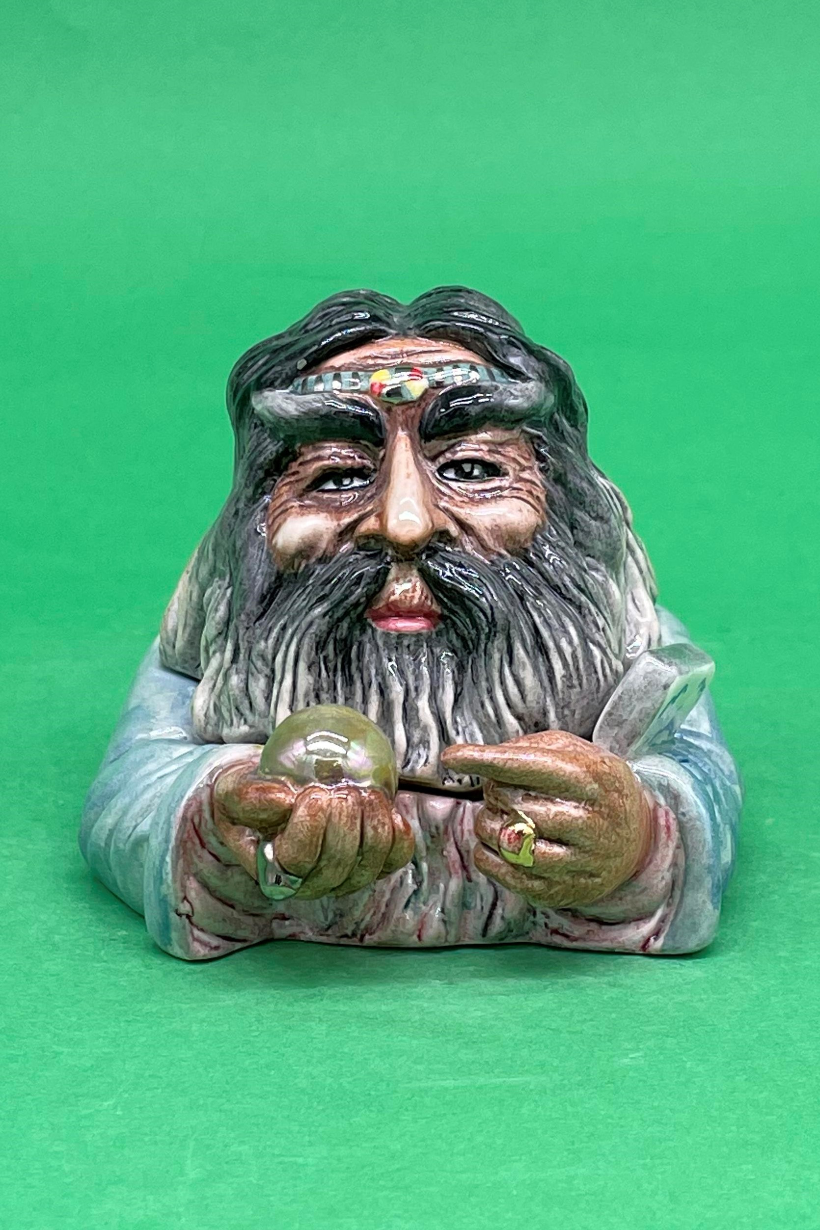 The Wizard face pot - Kevin Francis circa 2004