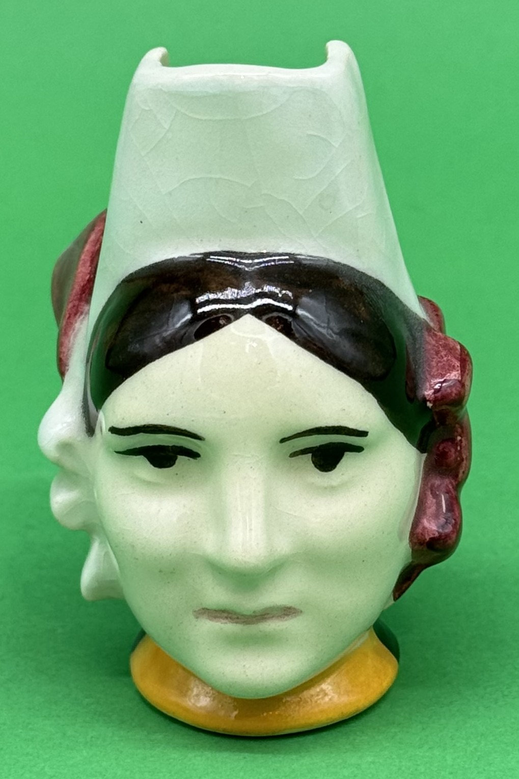 Breton Woman character jug miniature - Quimper circa 1970