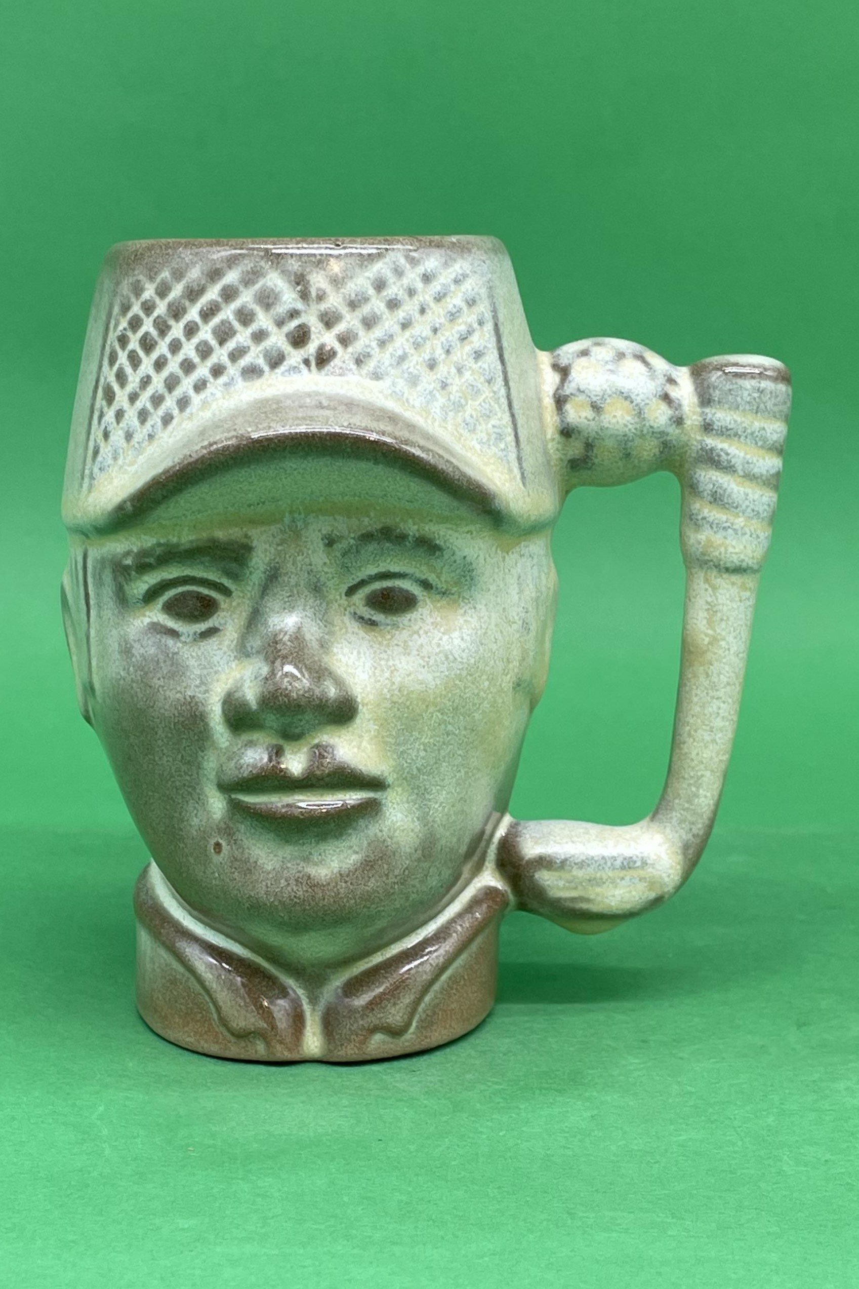 Golf Player character jug - Frankoma Pottery 1979