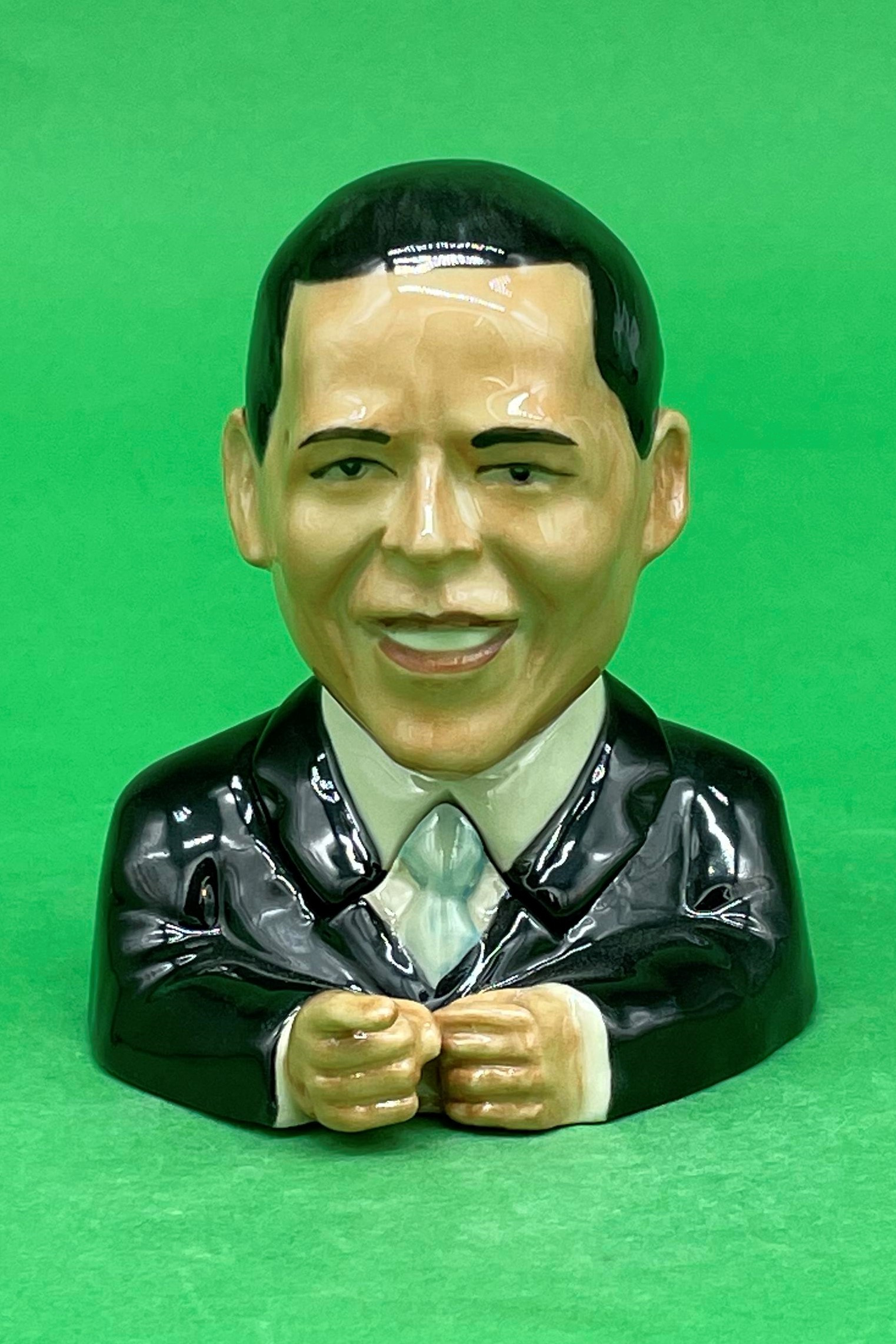 Barack Obama face pot - Kevin Francis circa 2008