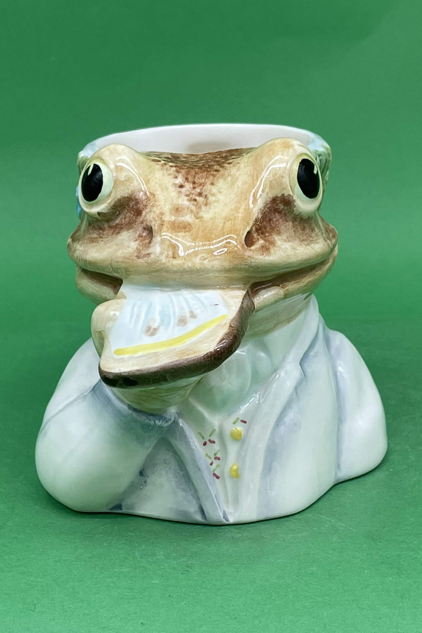 Jeremy Fisher character jug - Enesco 1996