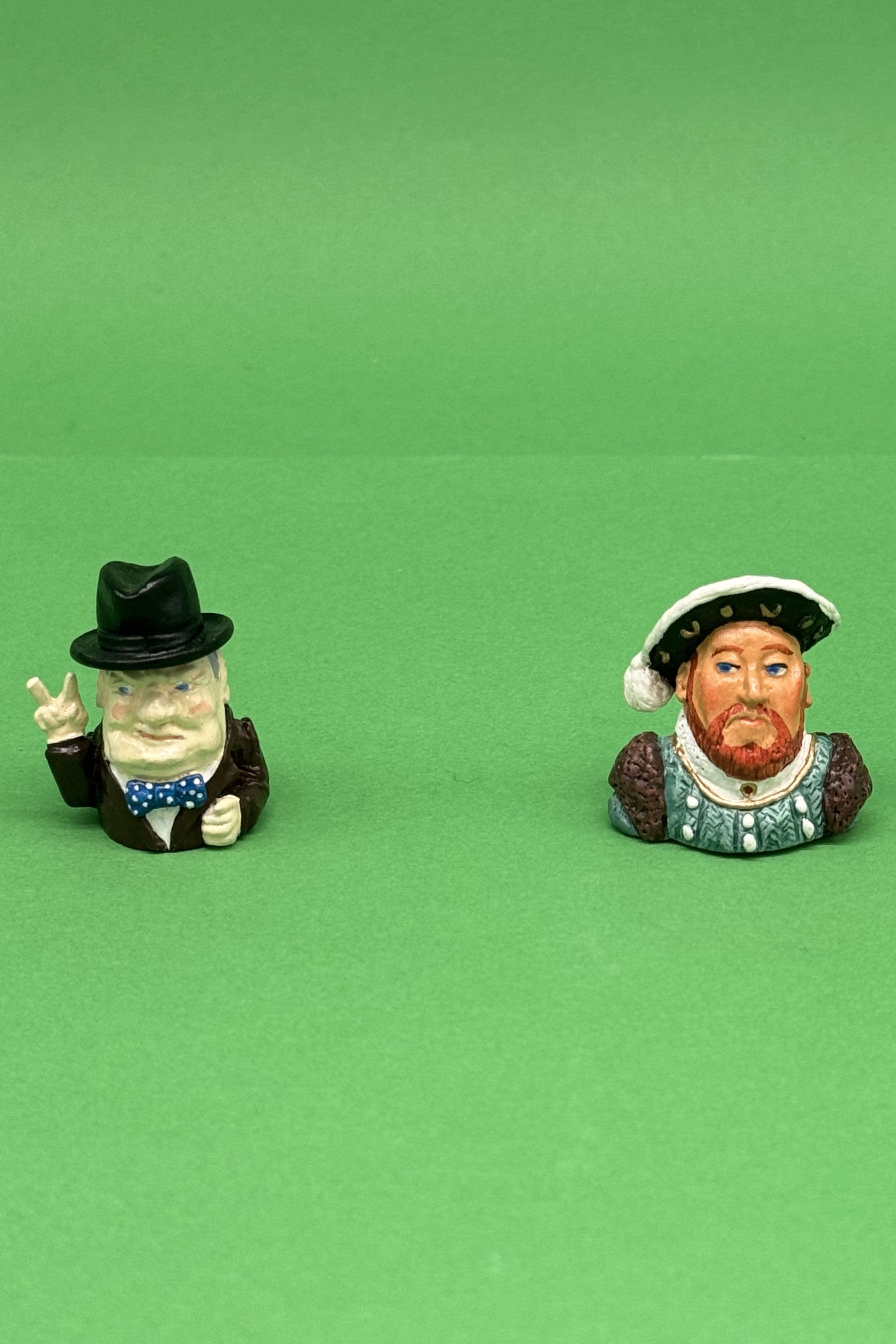 Winston Churchill & Henry VIII thimbles - Warwick Models circa 1990