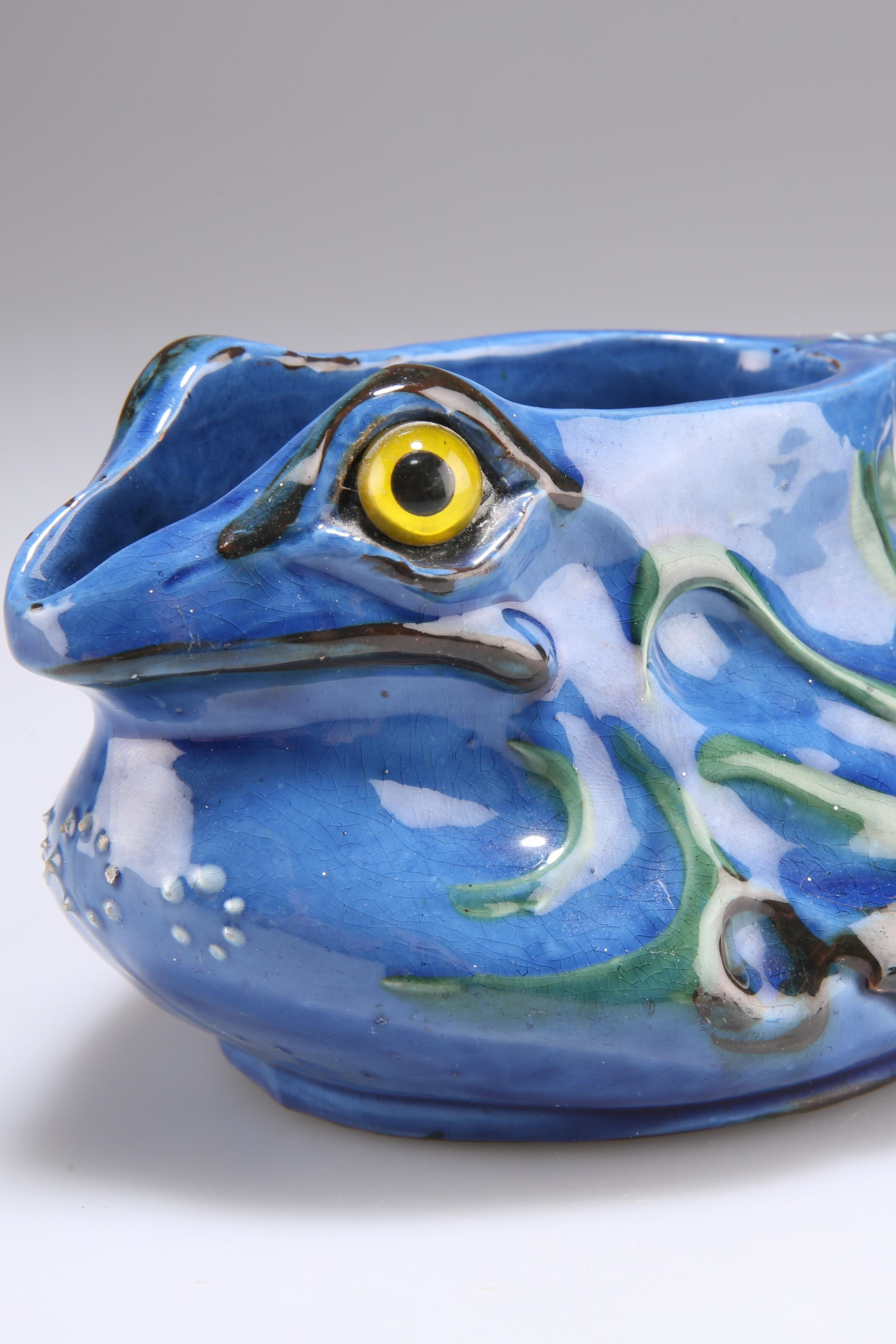 Frog toby jug - Brannam circa 1900