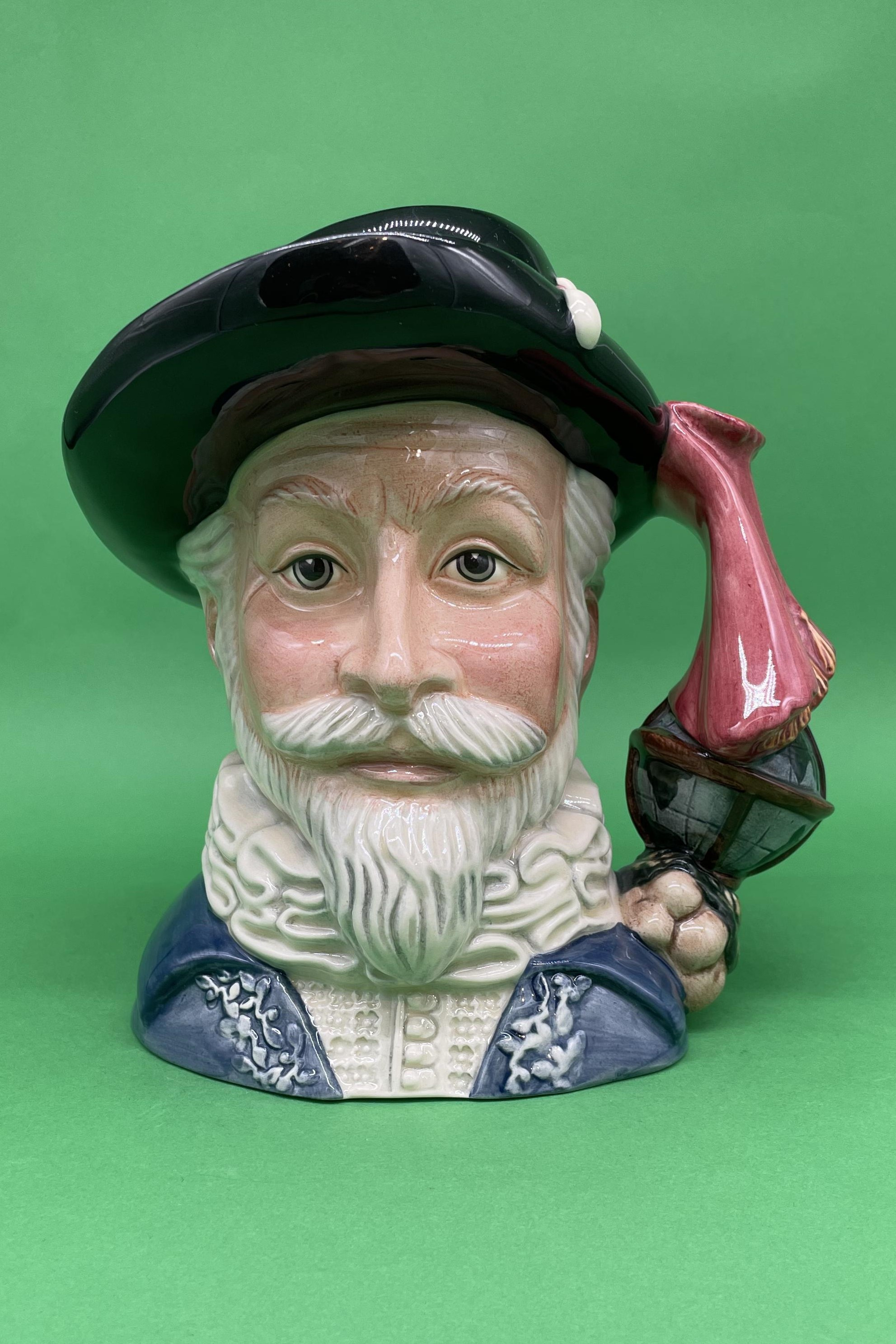 Sir Walter Raleigh character jug - Royal Doulton 1988-1991