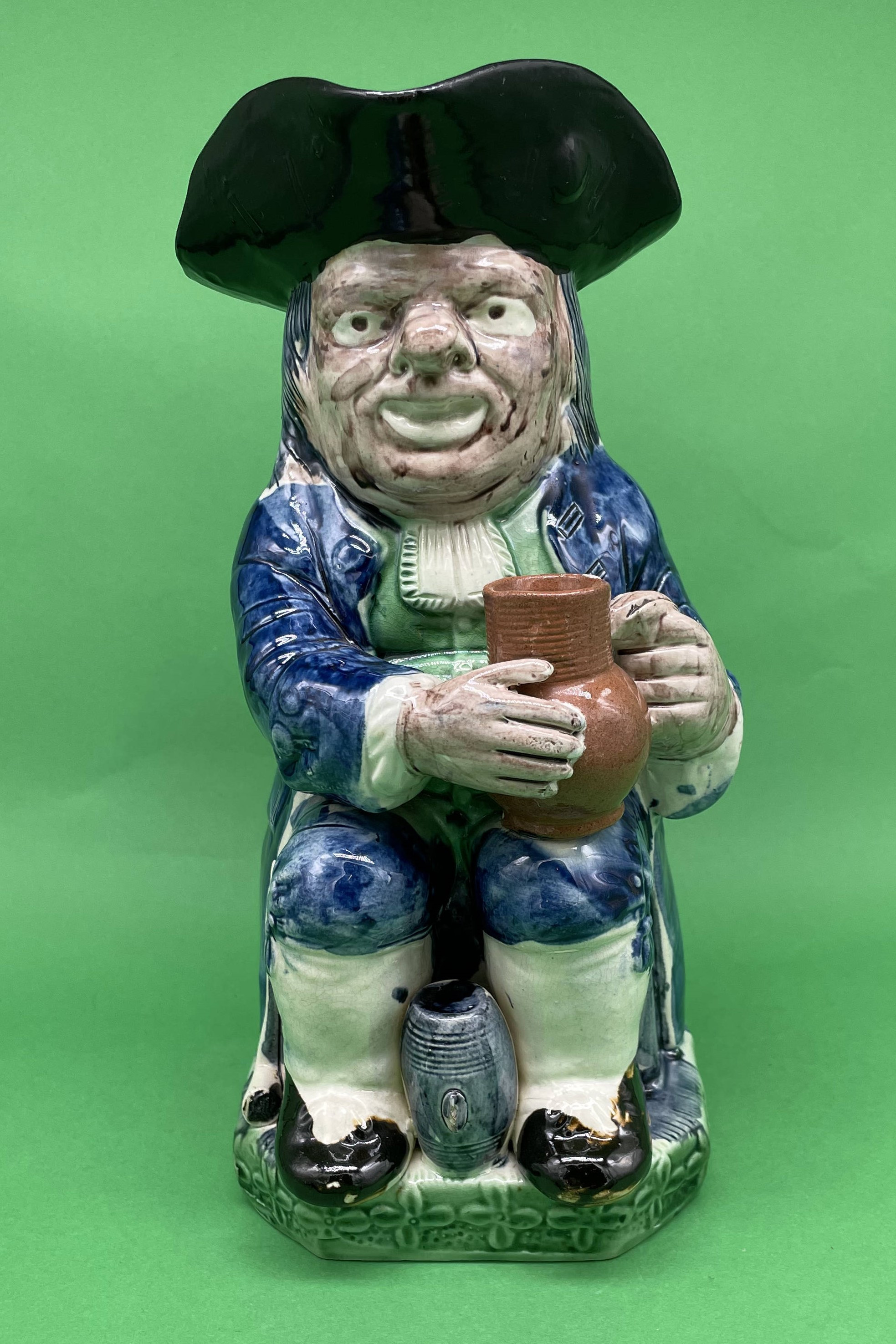 Collier Barrel Toby jug - Thomas Hollins circa 1780