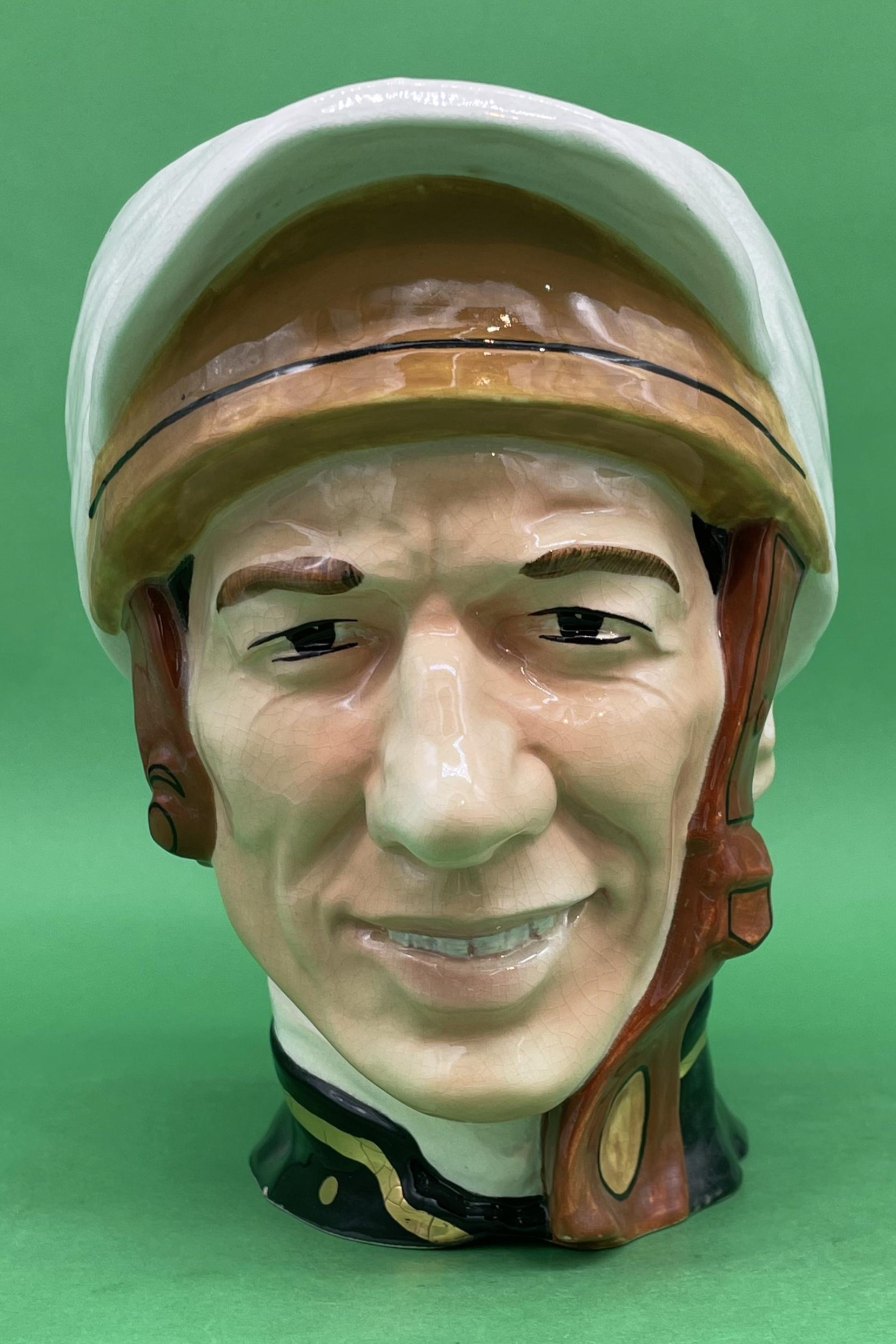 Lester Piggot character jug - Melwood Potteries circa 1975