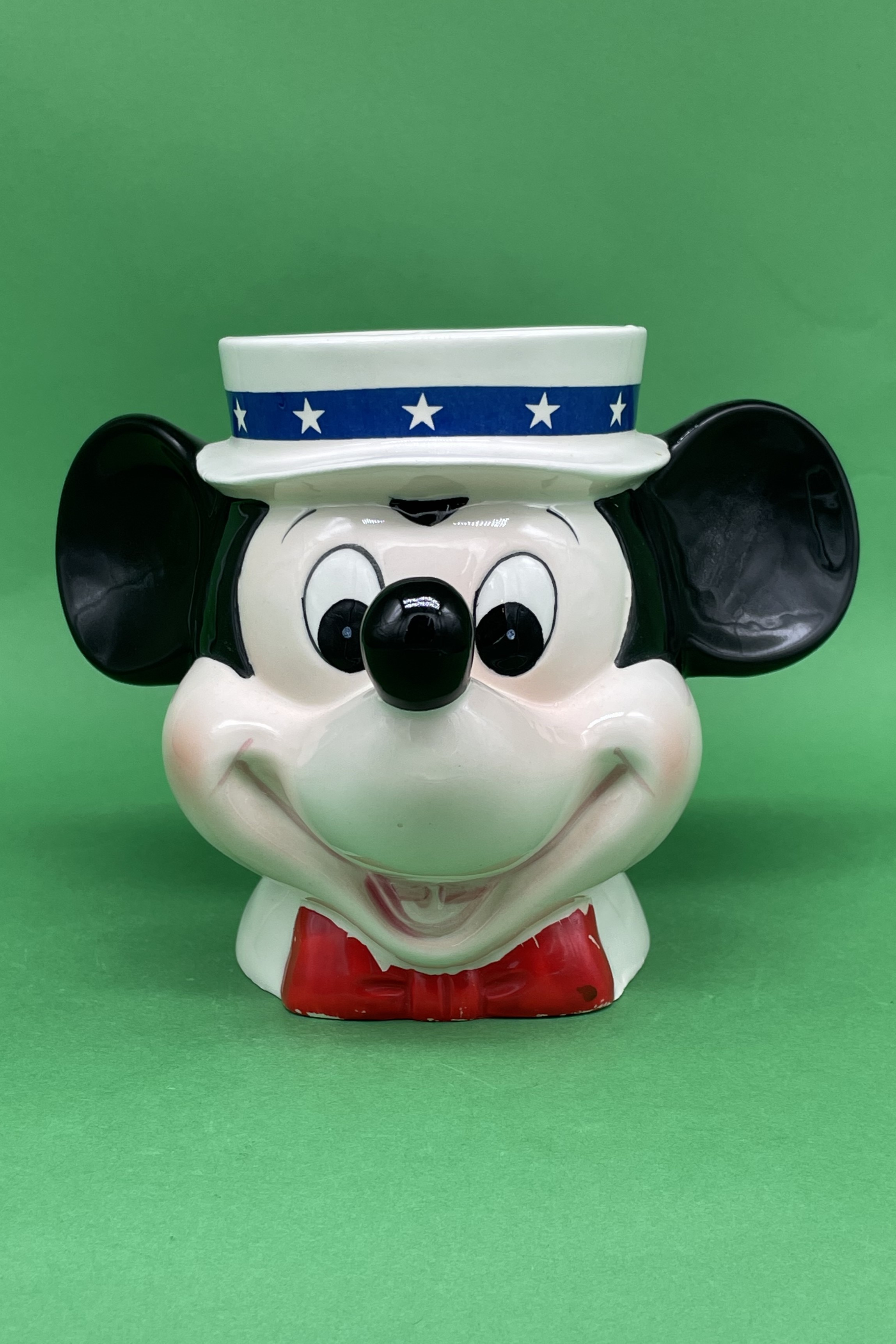 Mickey Uncle Sam character jug - Applause circa 1995