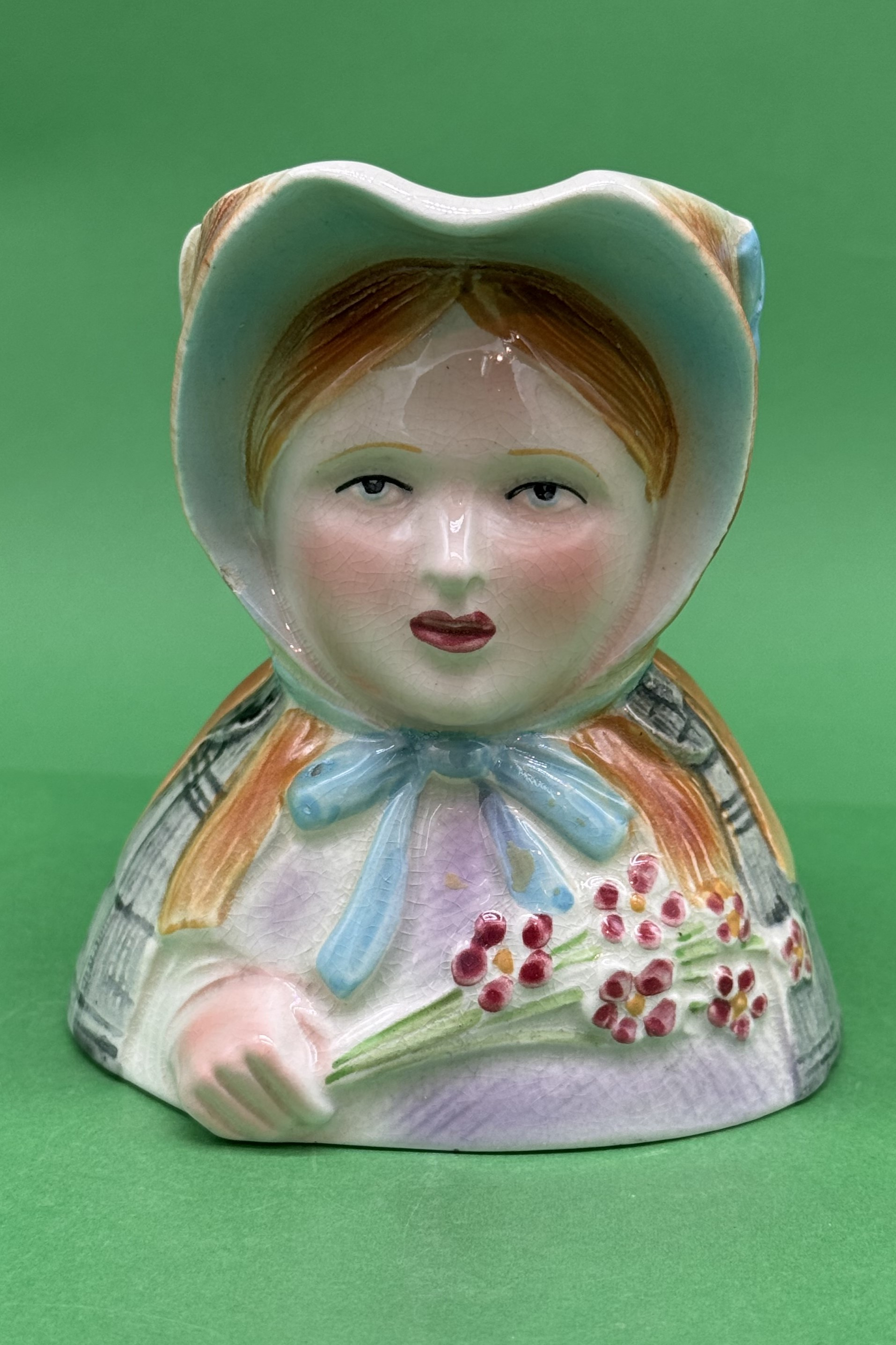Little Nell character jug - Avon Art Pottery circa 1950