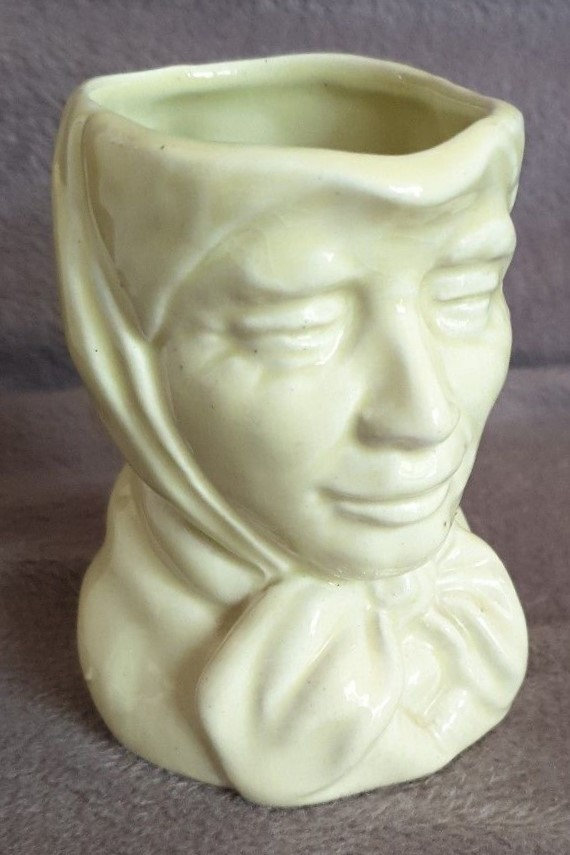 Sairey Gamp character jug cream - Weetman Giftware circa 1960