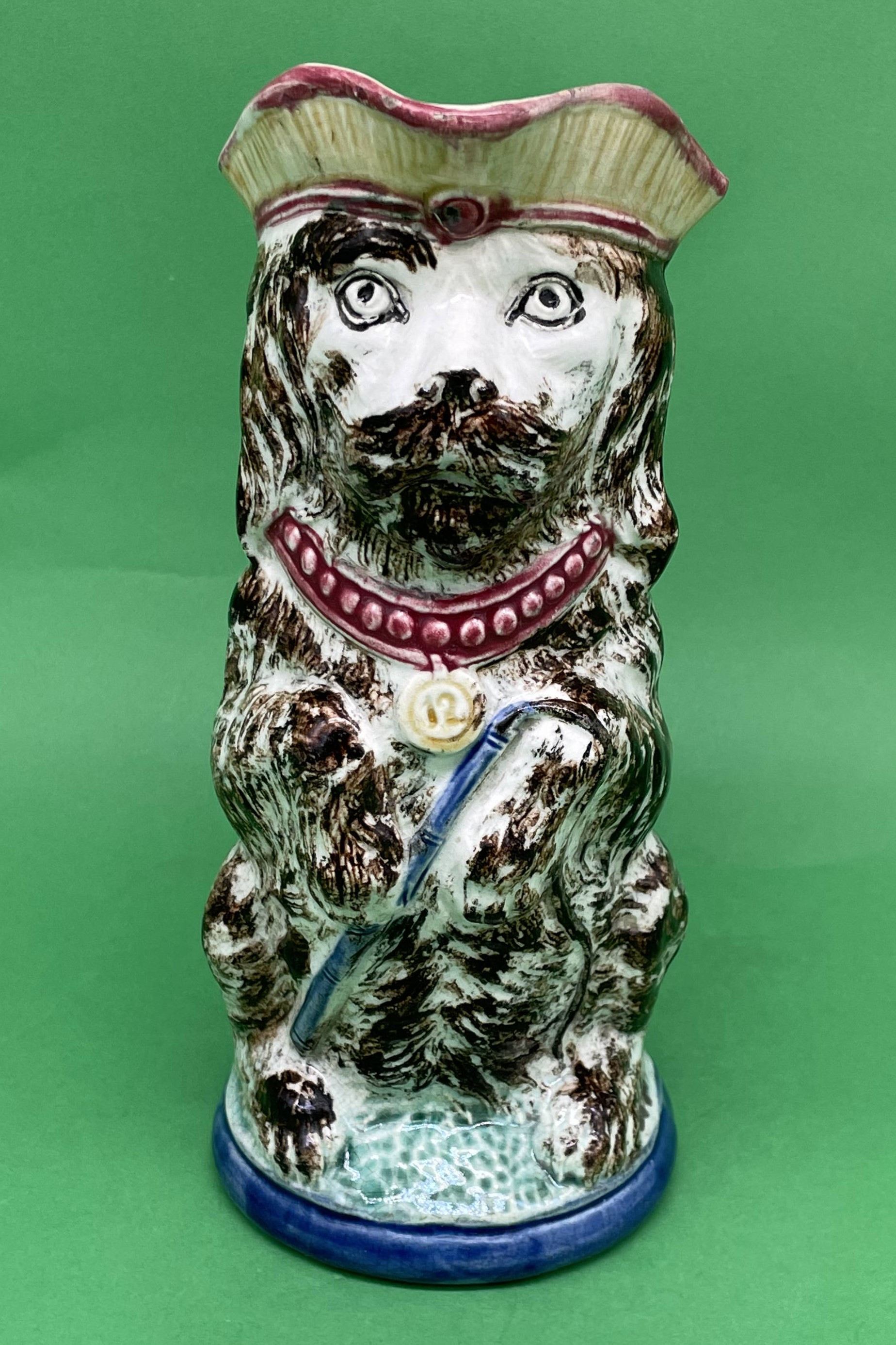 Begging Dog toby jug - Wasmuel circa 1890