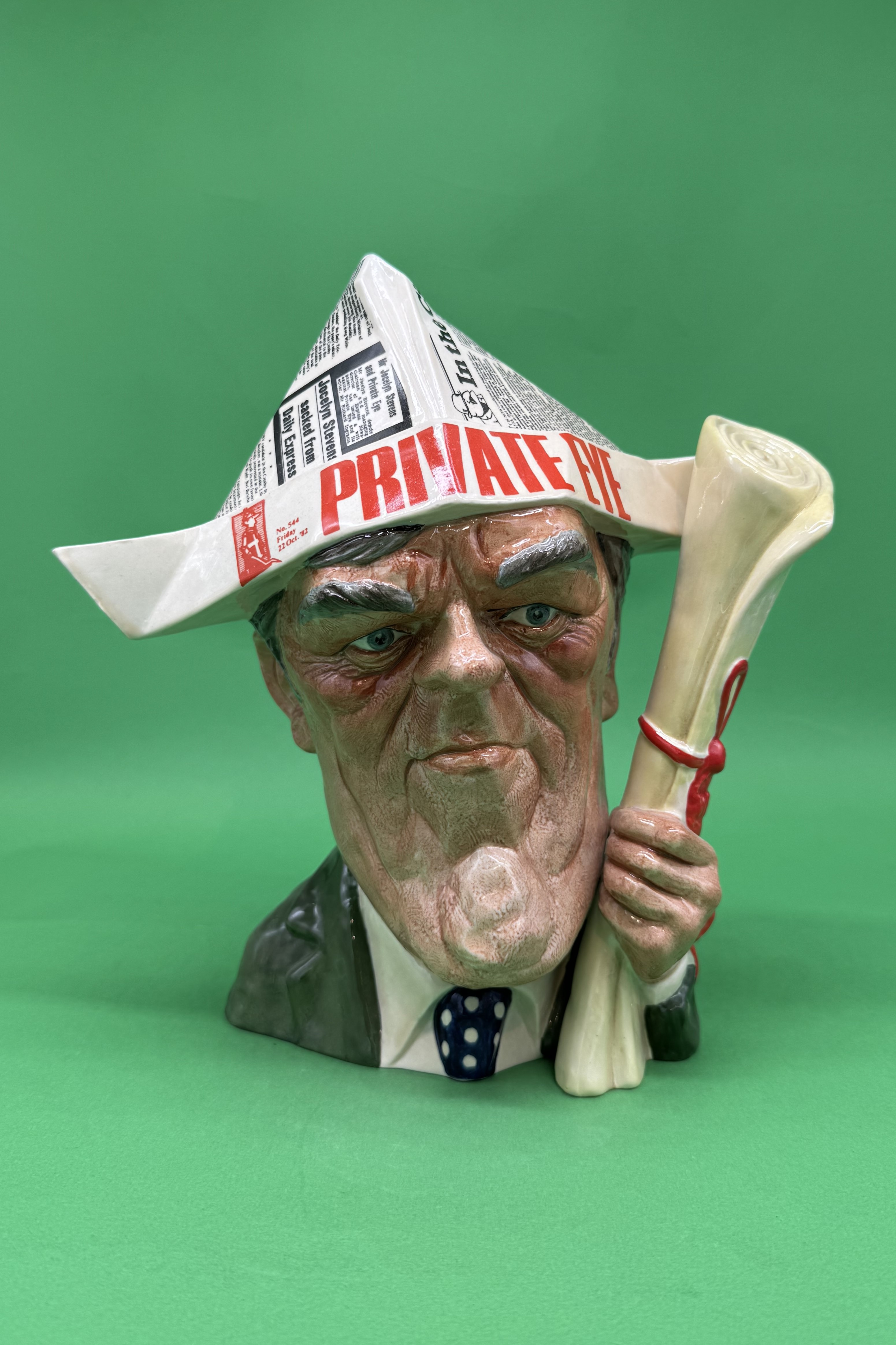 Richard Ingrams character jug - Audley Porcelain 1982