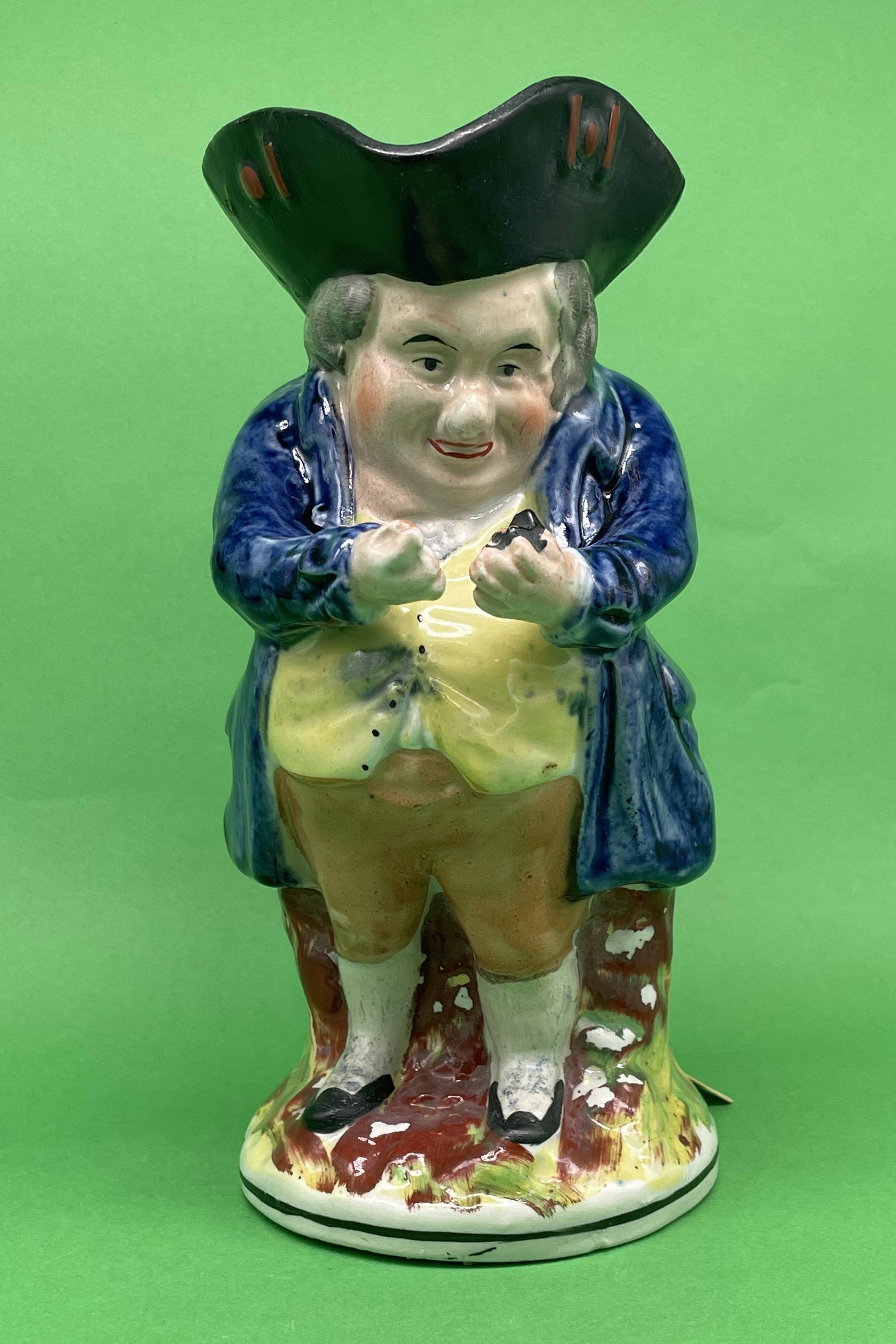 Snufftaker toby jug black hat - AC Pope circa 1850