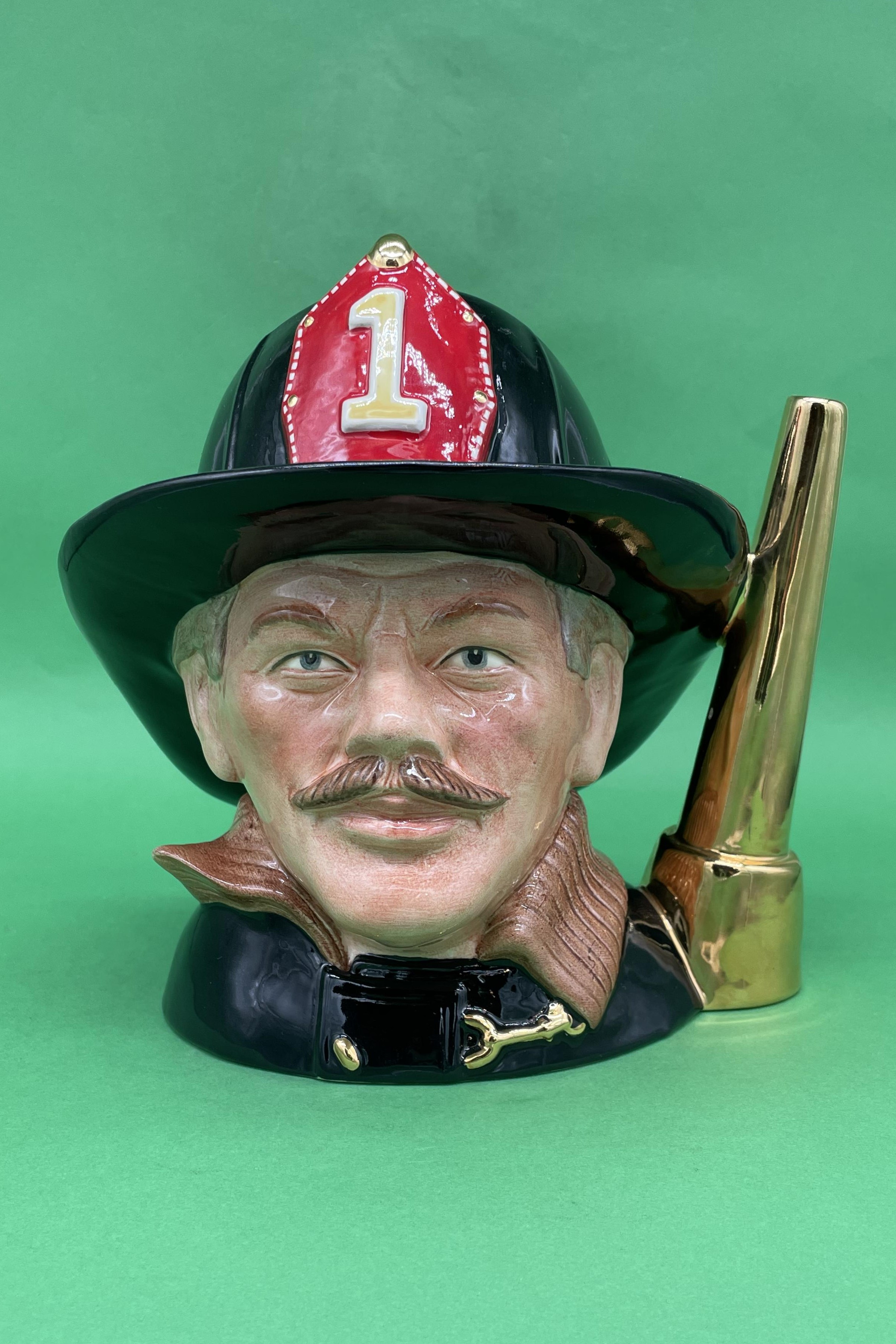 The Fireman character jug D6697 trial colorway - Royal Doulton 1984