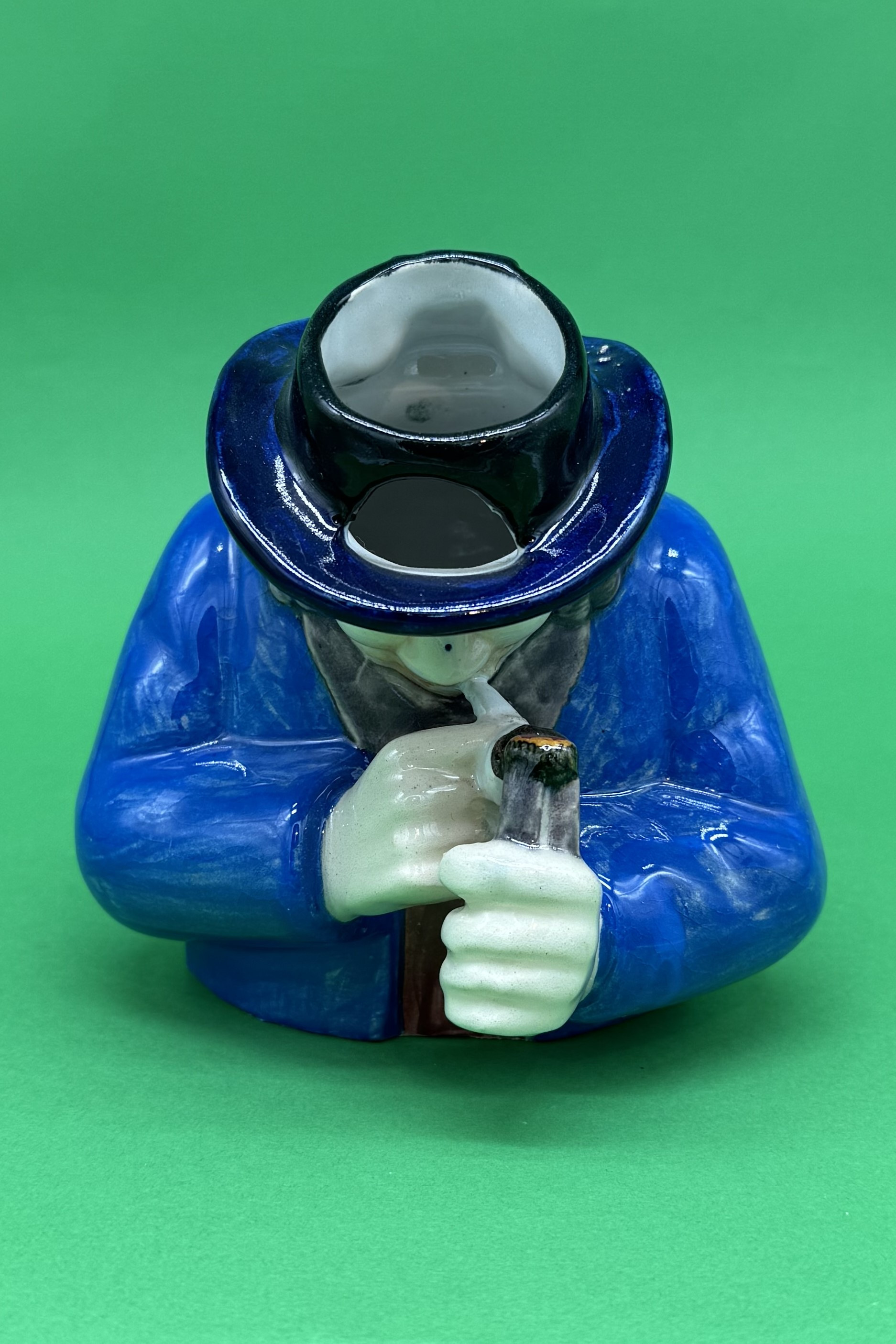 Breton Man Smoking toby jug - Quimper circa 1970