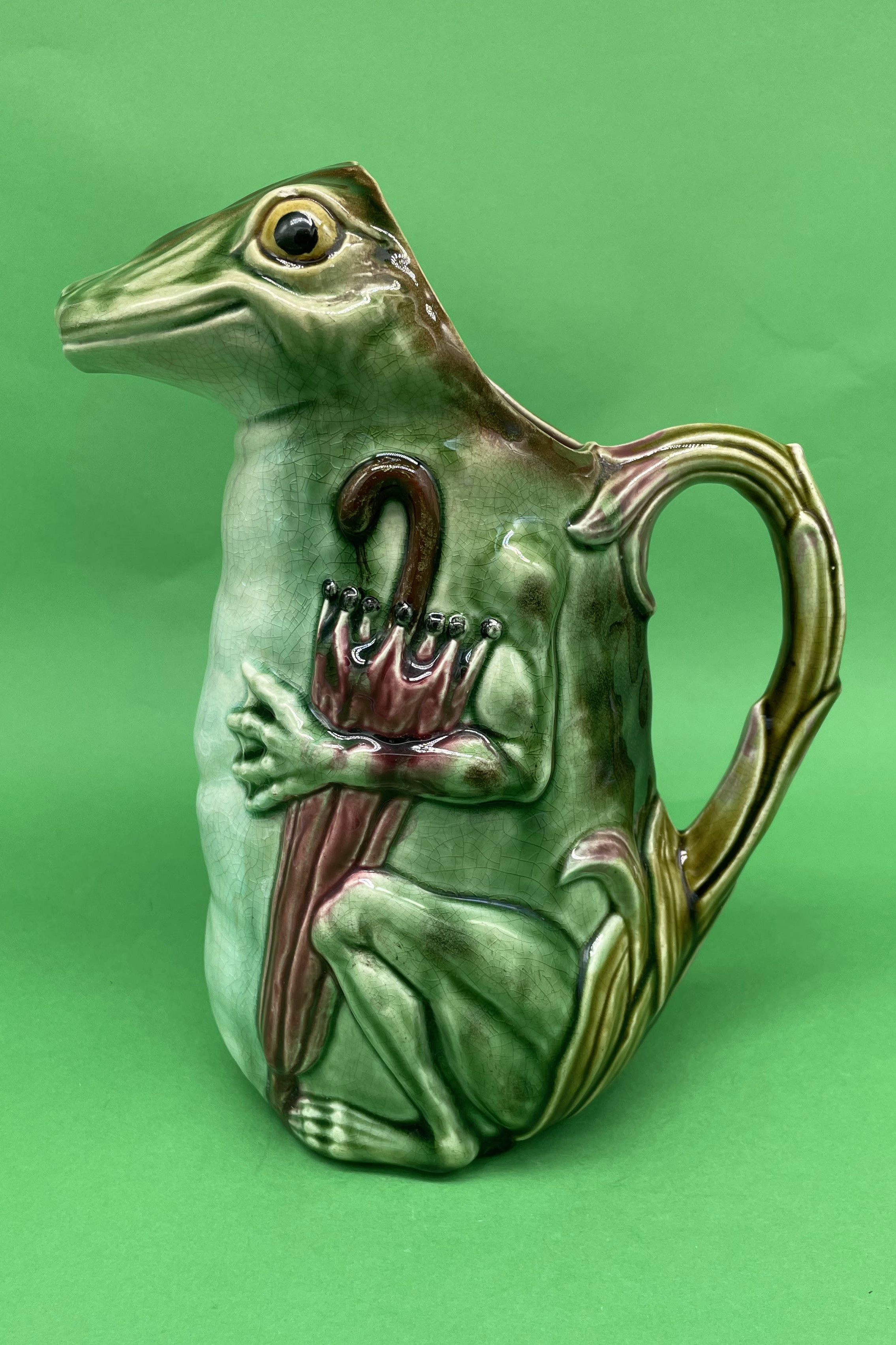 Frog toby jug - Thulin circa 1900