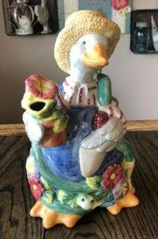 Gooseberry Lane Duck toby jug - Fitz and Floyd 1994