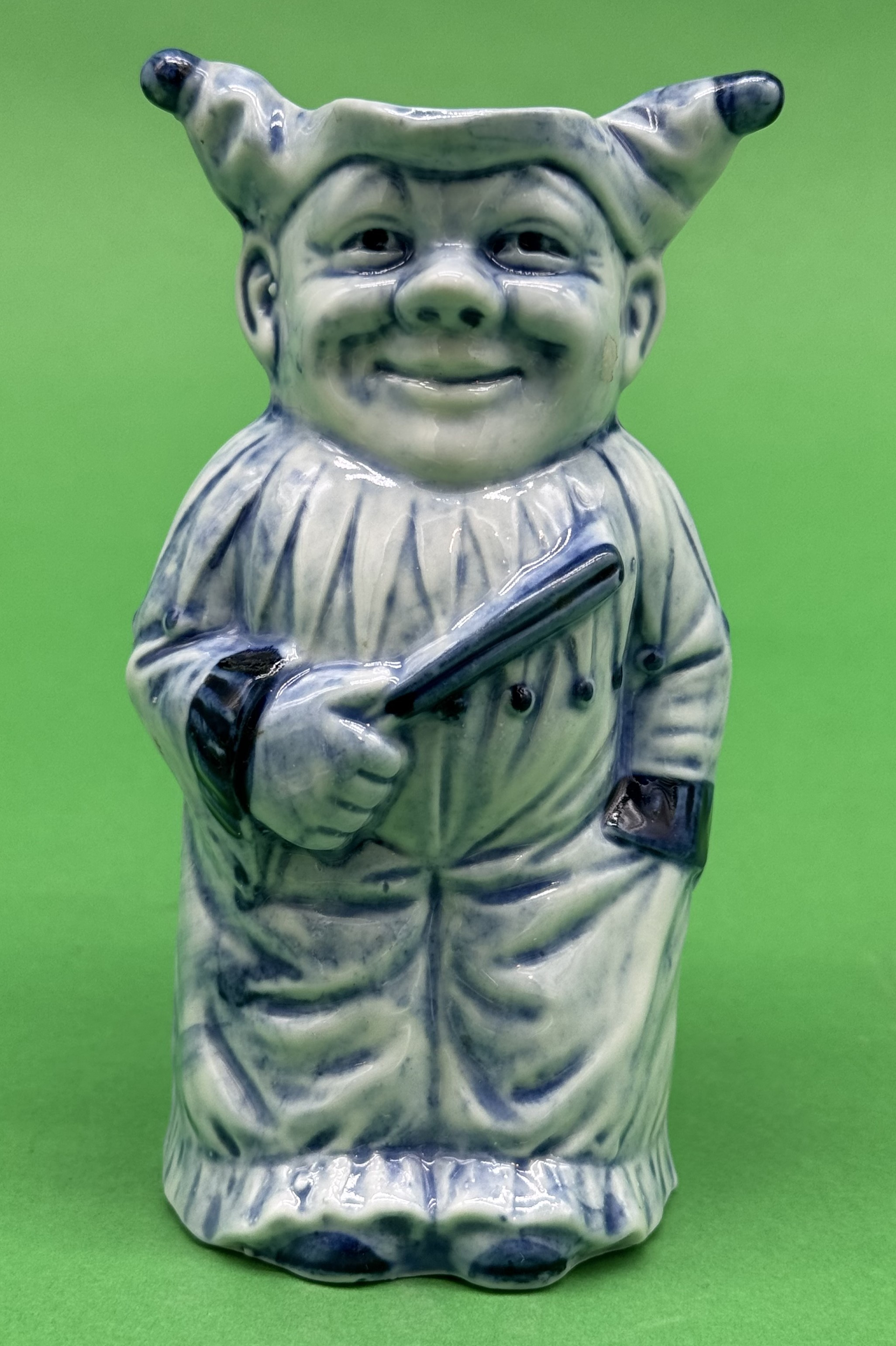Jester toby jug blue/white - Germany circa 1920