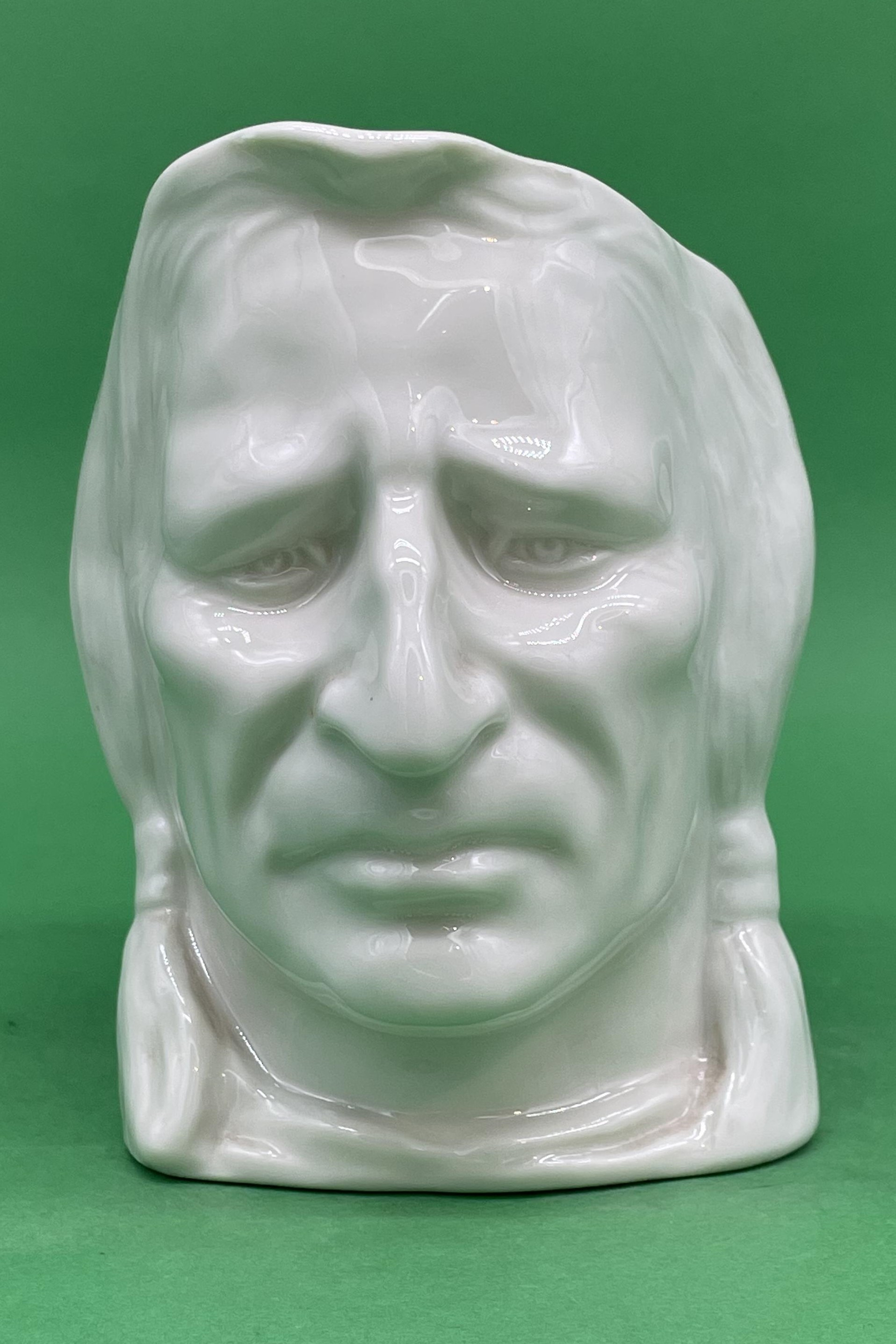 American Indian character jug large white - William MacLean 1956