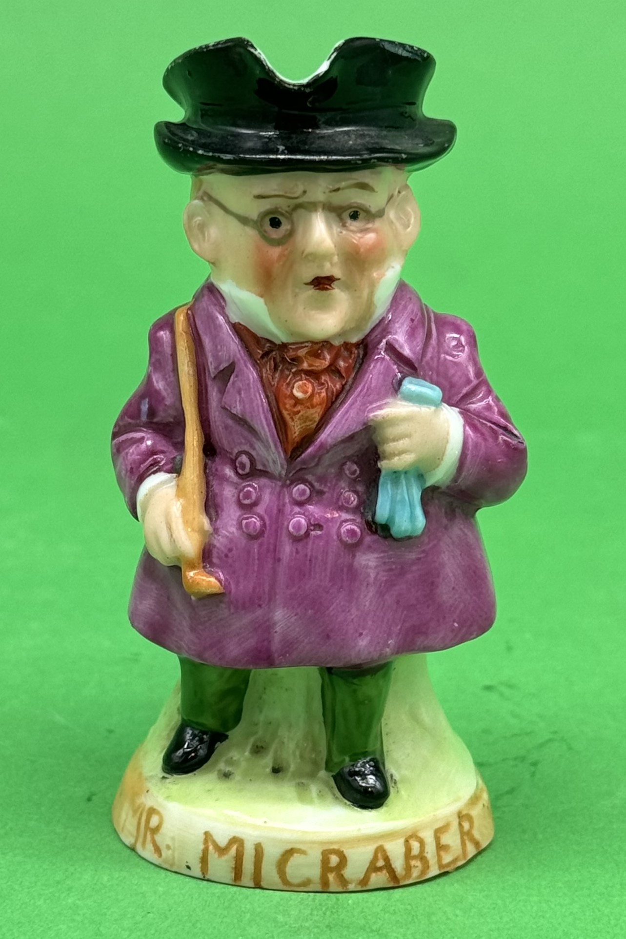 Mr. Micawber toby jug - Sitzendorfer circa 1920