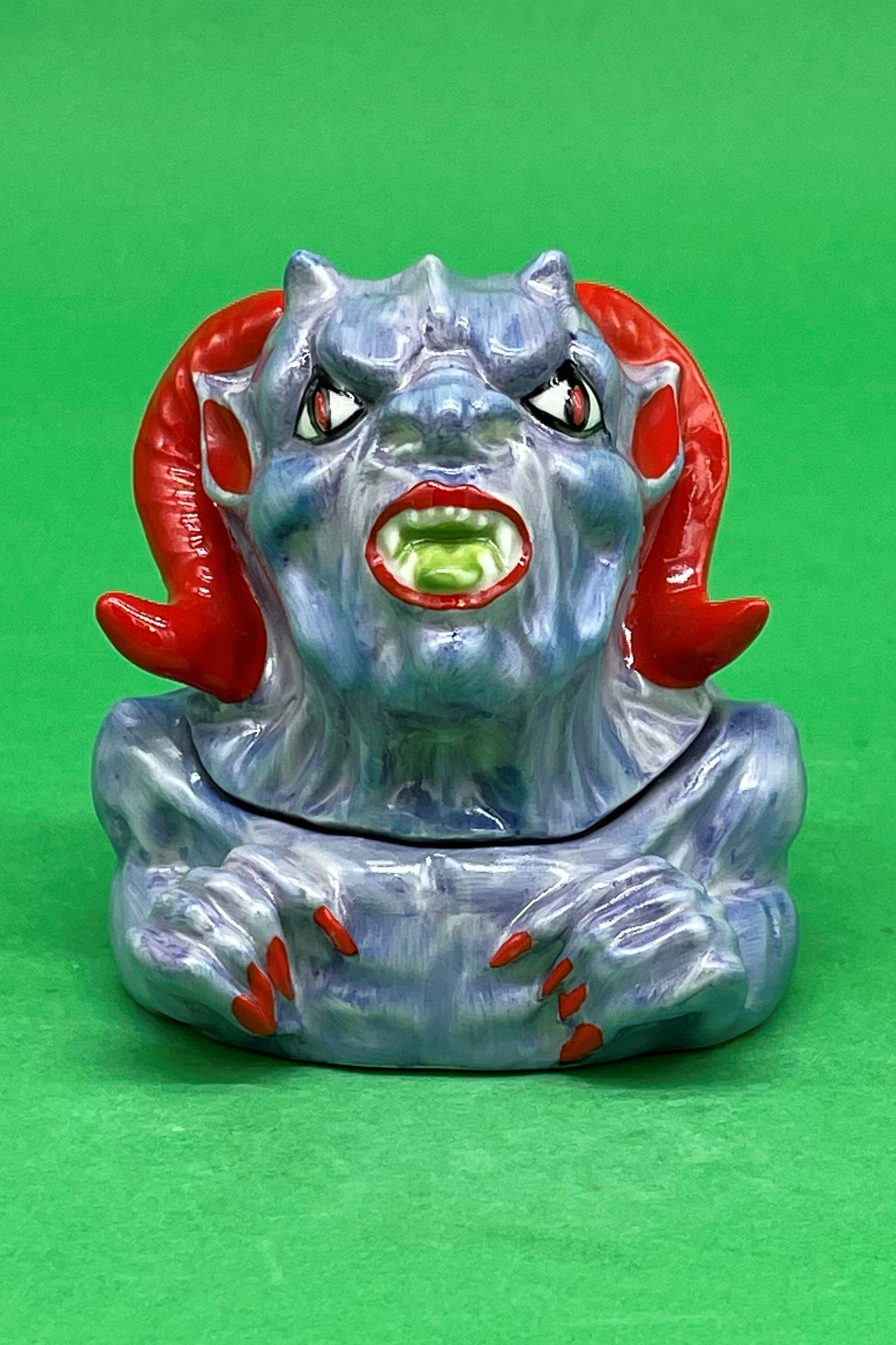 The Demon face pot prototype colorway - Kevin Francis 2006