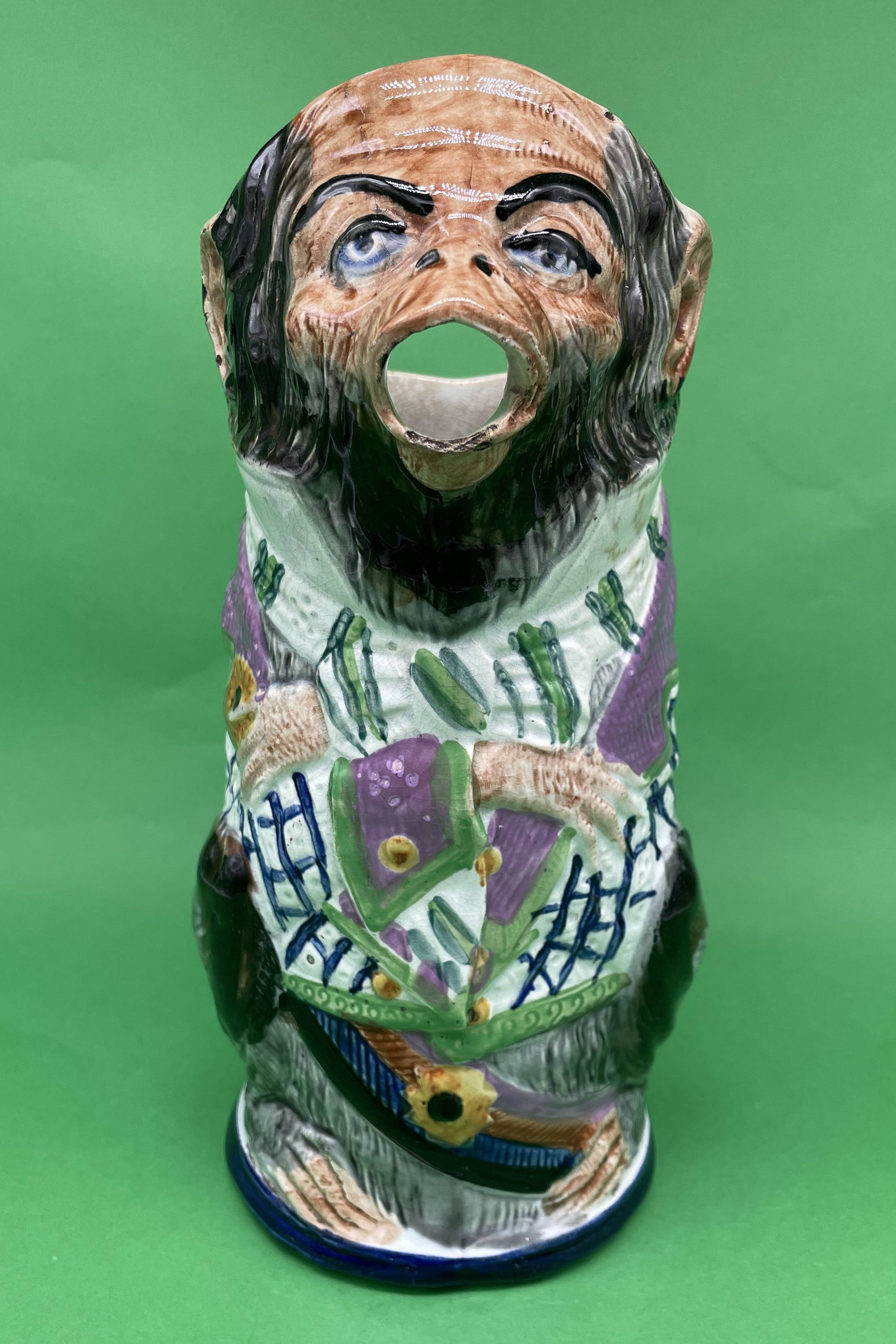 Begging Monkey toby jug - Wasmuel circa 1890
