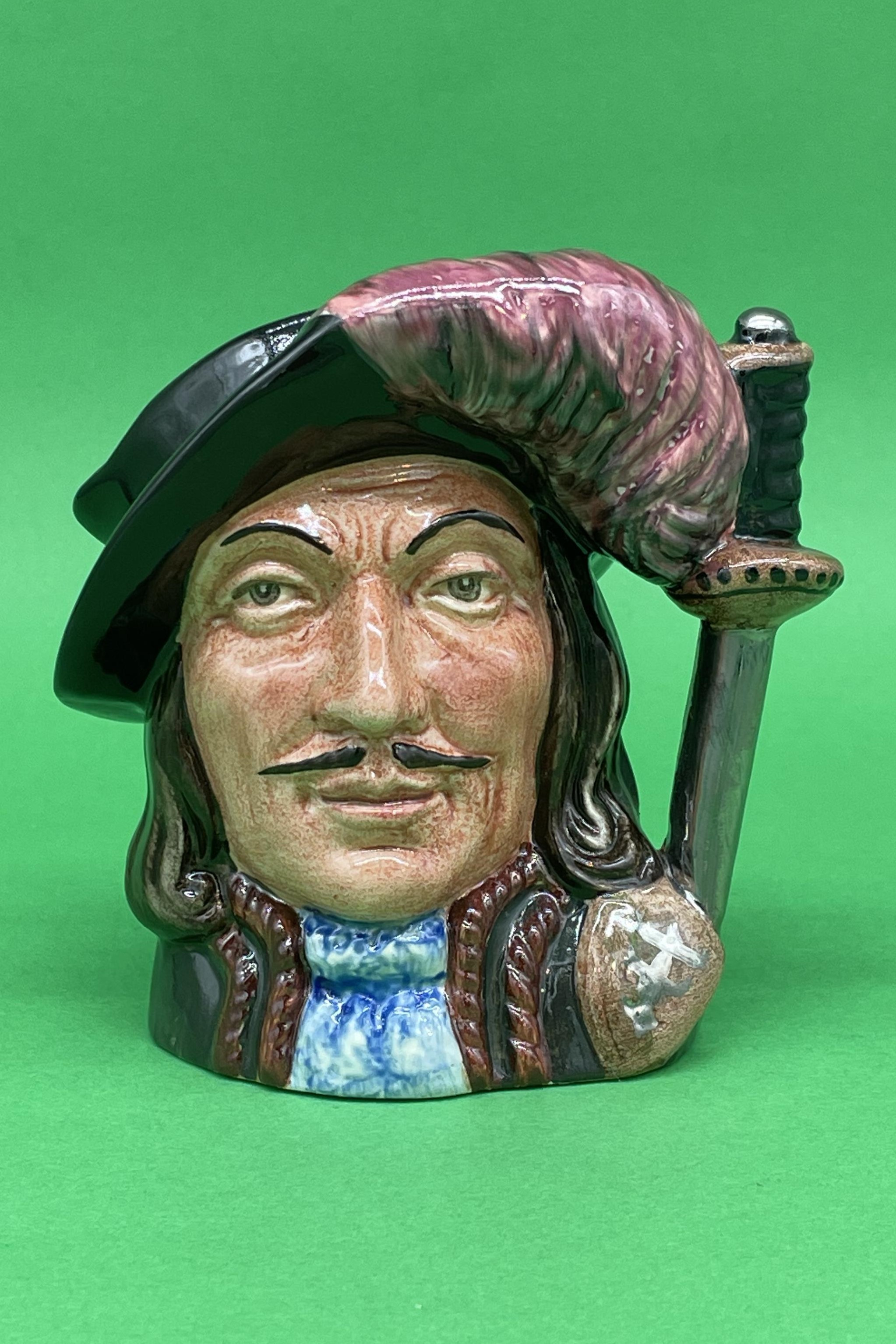 Athos small character jug red plume colorway - Royal Doulton 1956