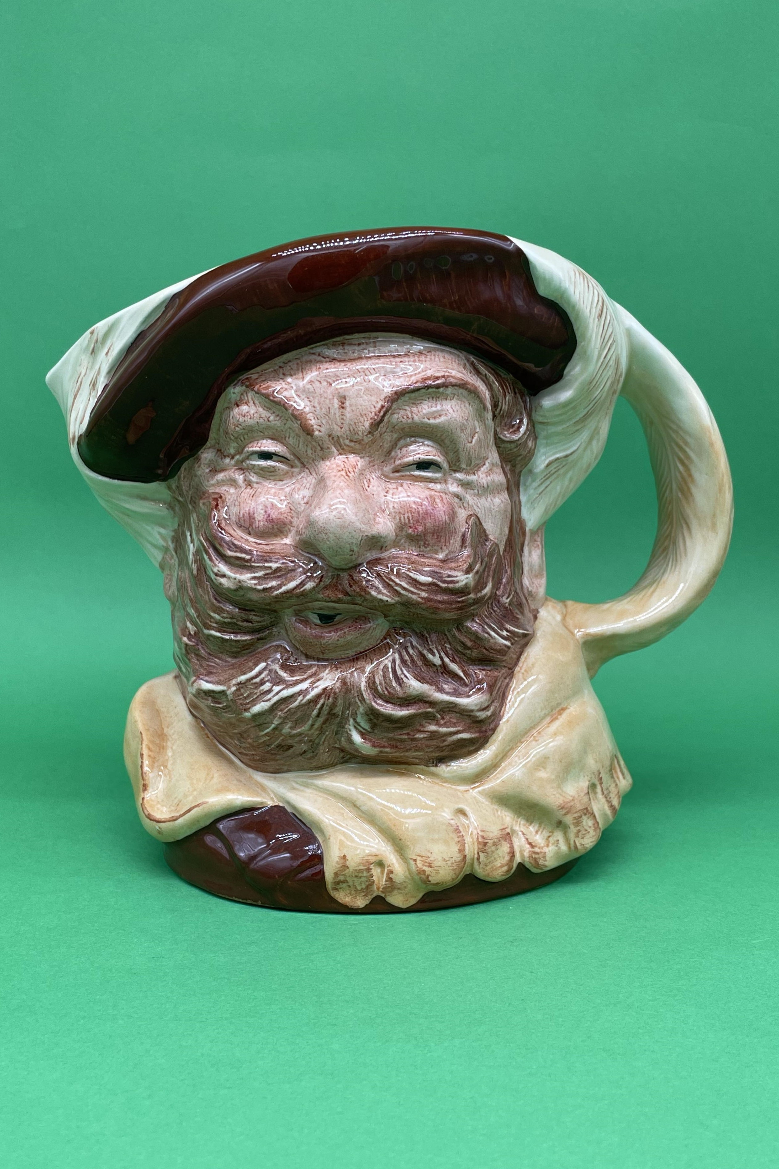 Falstaff character jug D6795 tan colorway - Royal Doulton 1987