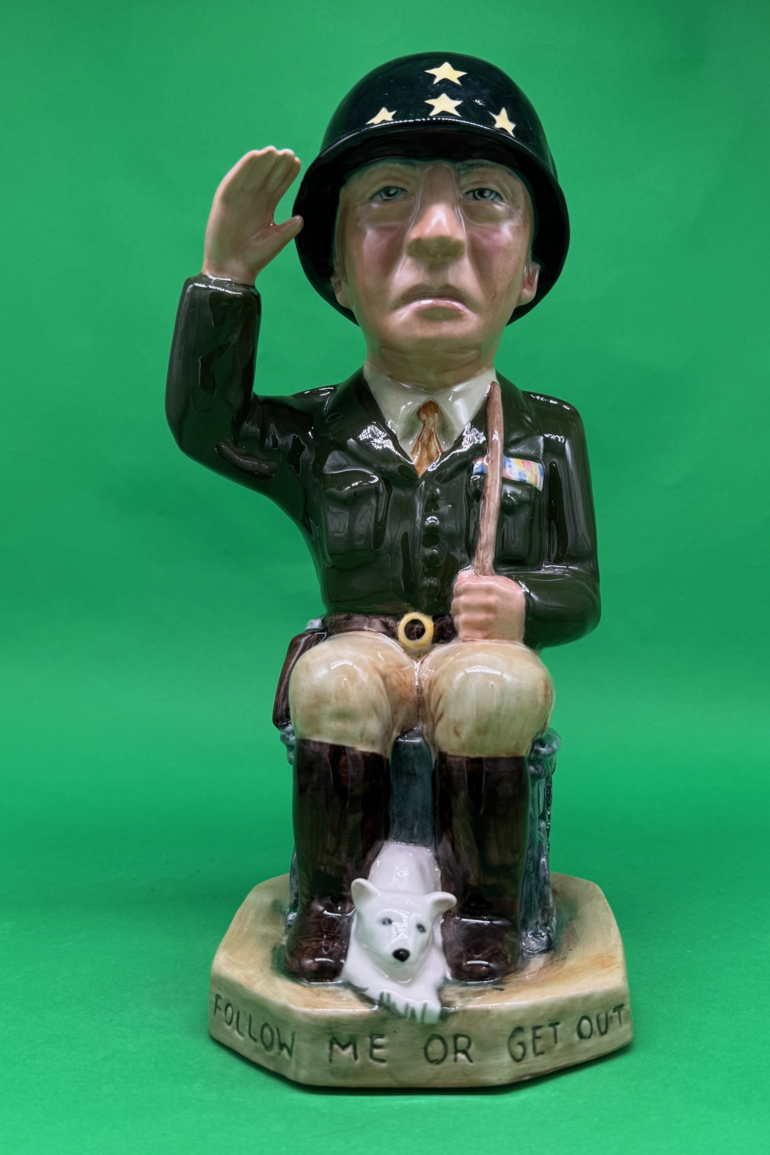 General George S. Patton toby jug - Bairstow Manor Pottery 2015