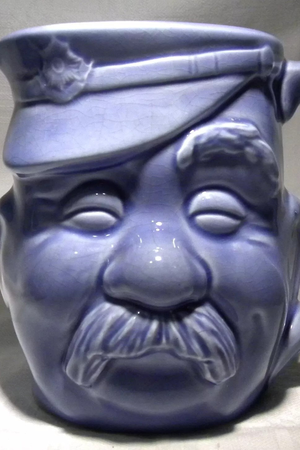 Old Bill character jug blue - England circa 1920