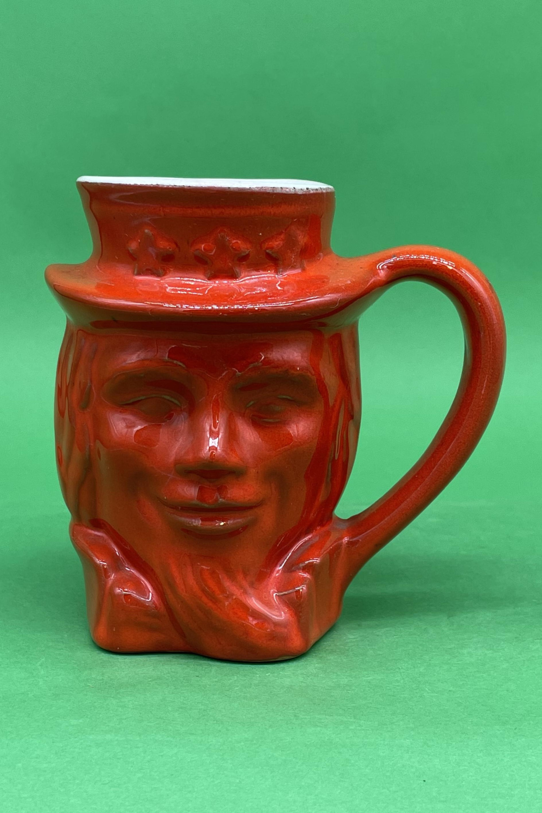 Uncle Sam character jug red - Frankoma Pottery 1976