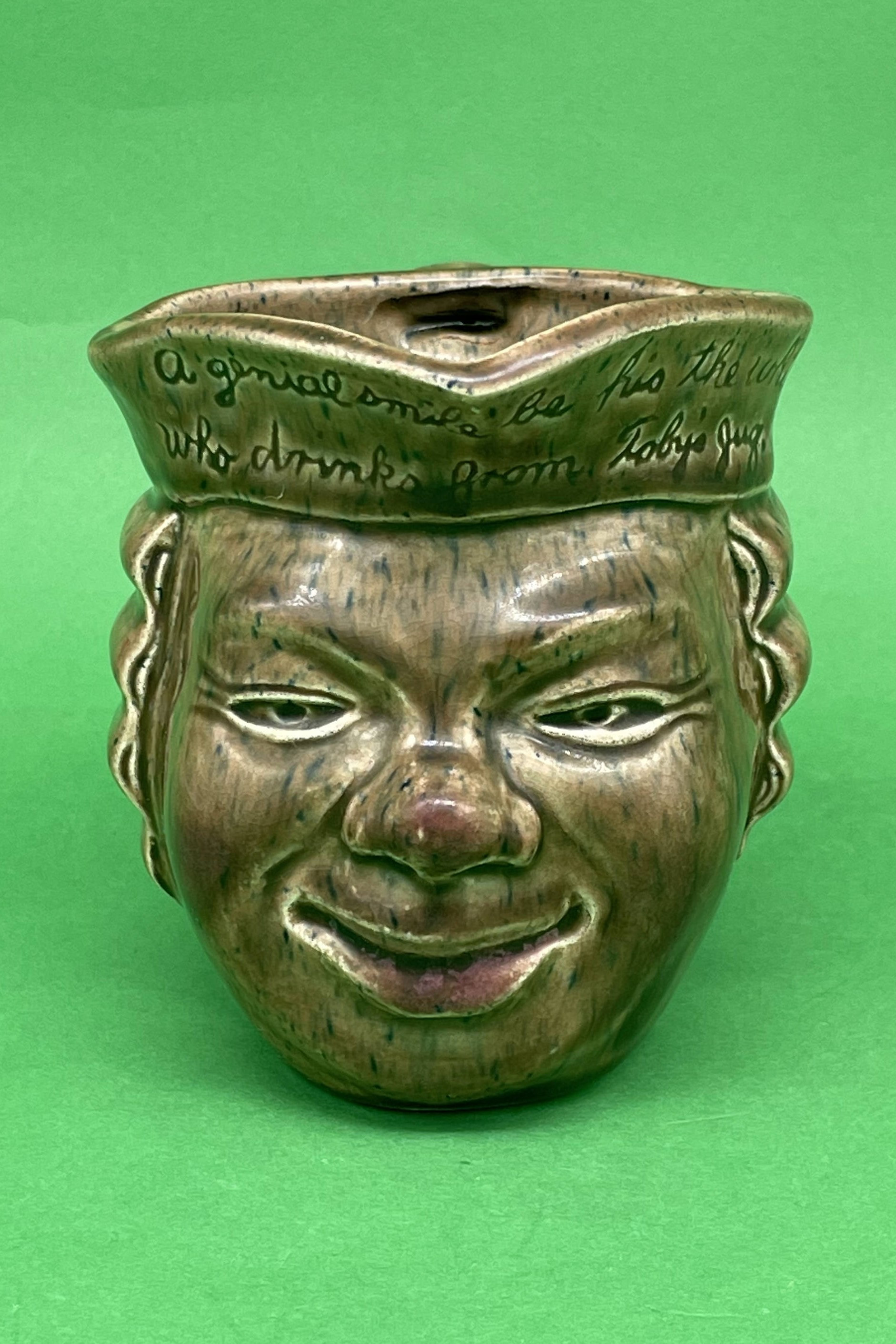 Toby Philpot character jug green - Pacific Pottery circa 1950