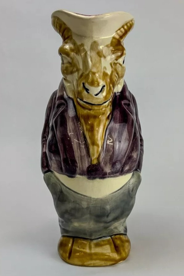 Dressed Goat toby jug - Faience d'Art de la Sorgue circa 1930