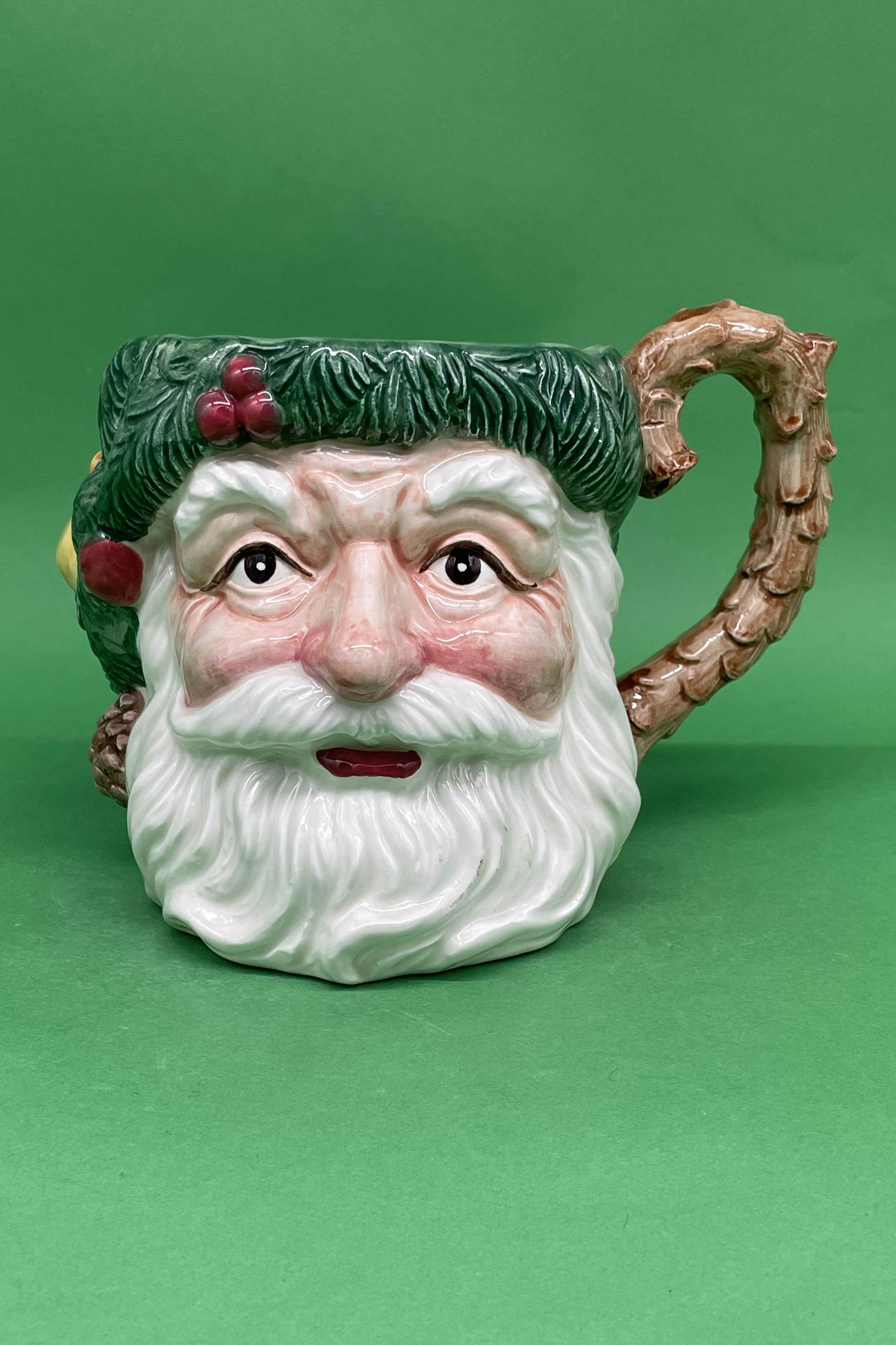 Woodland Santa Claus character jug medium - Fitz and Floyd 1991