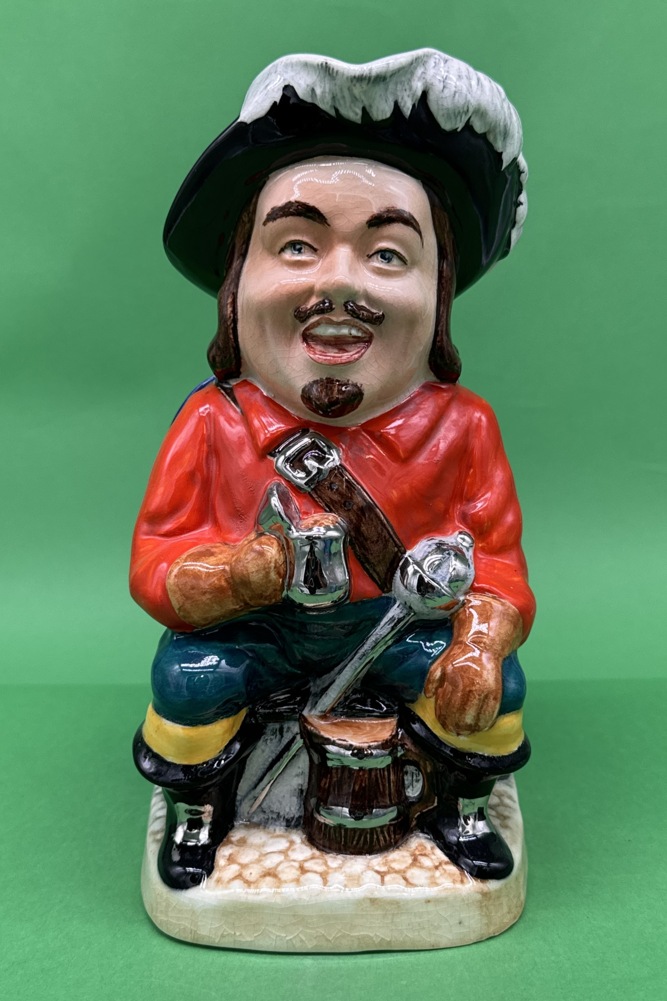 Musketeer toby jug musical red - Shaw & Sons circa 1960