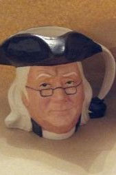 Benjamin Franklin character jug - Harmer Sculptures 1983