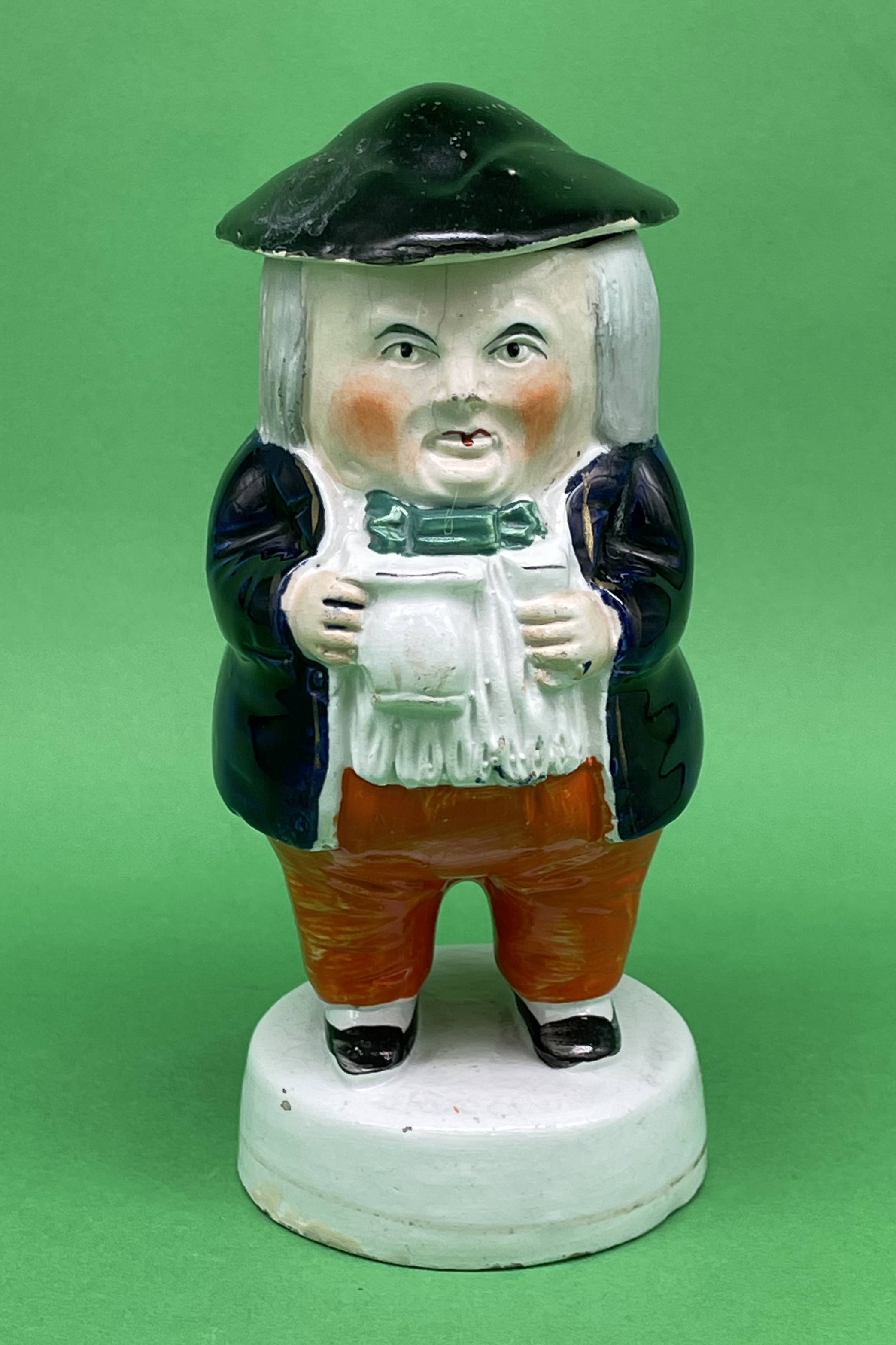 Standing Toby mustard pot - Staffordshire circa 1850