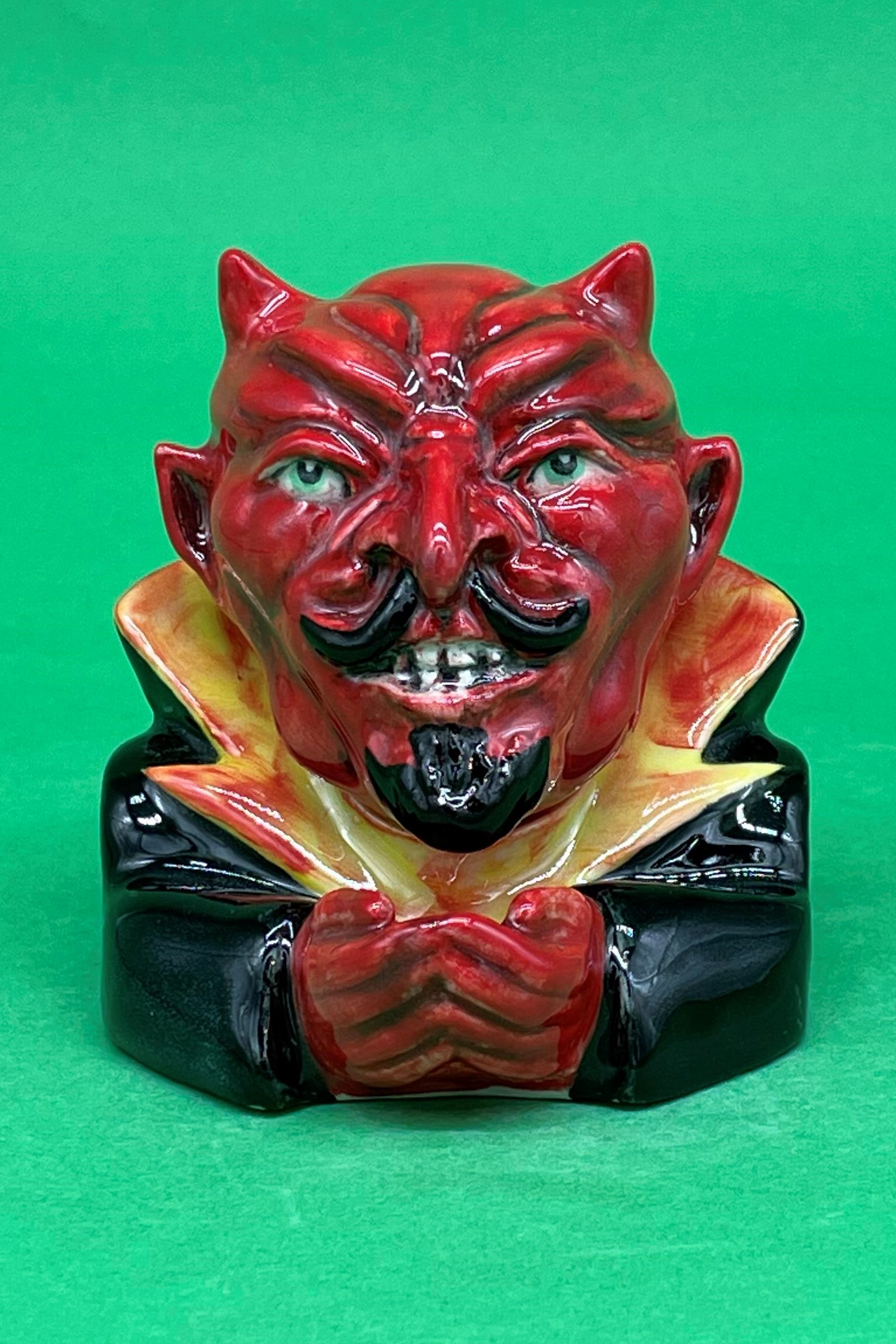 The Devil face pot flambé - Kevin Francis 2006