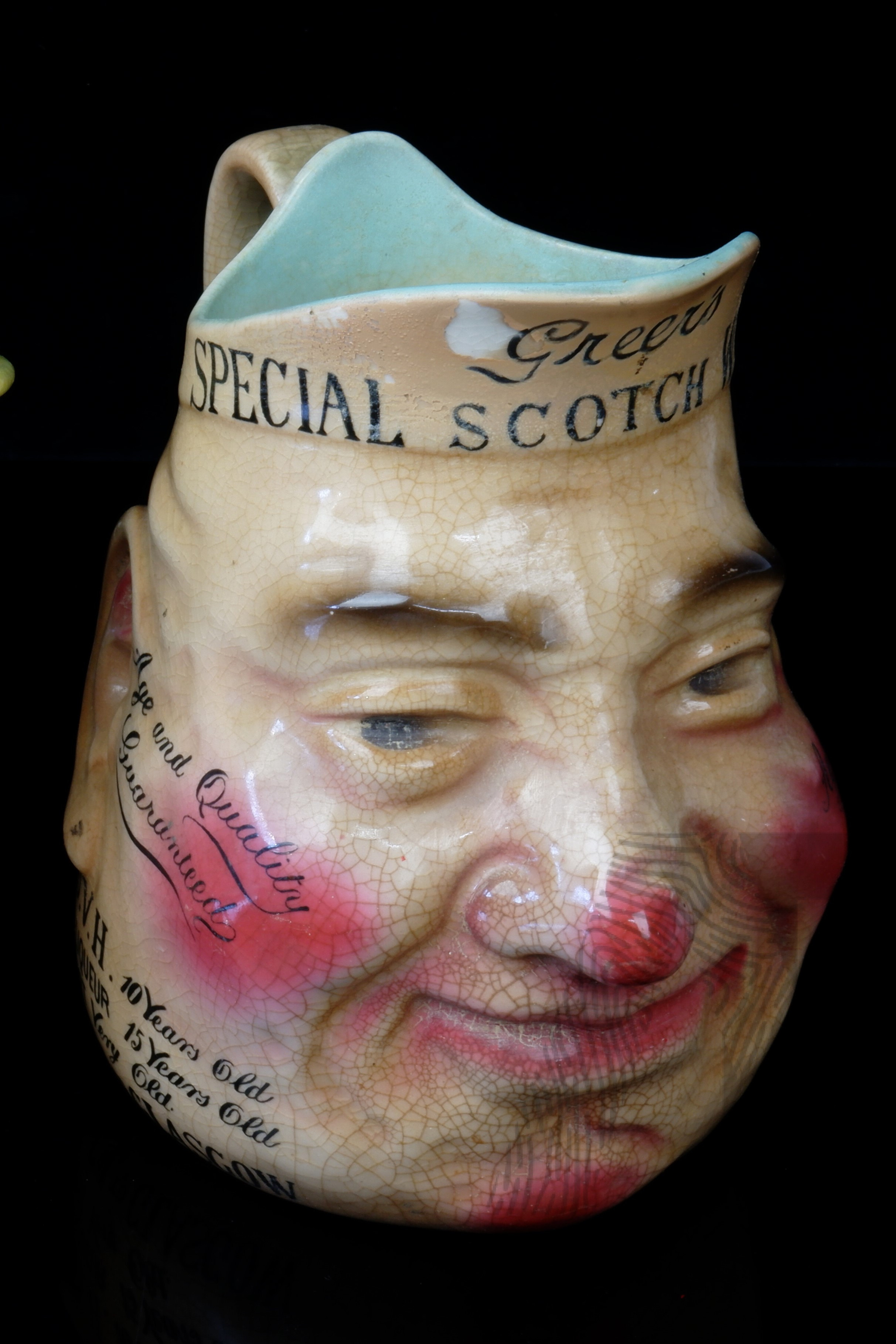 Jolly Fellow character jug Greer - J. A. Campbell circa 1920