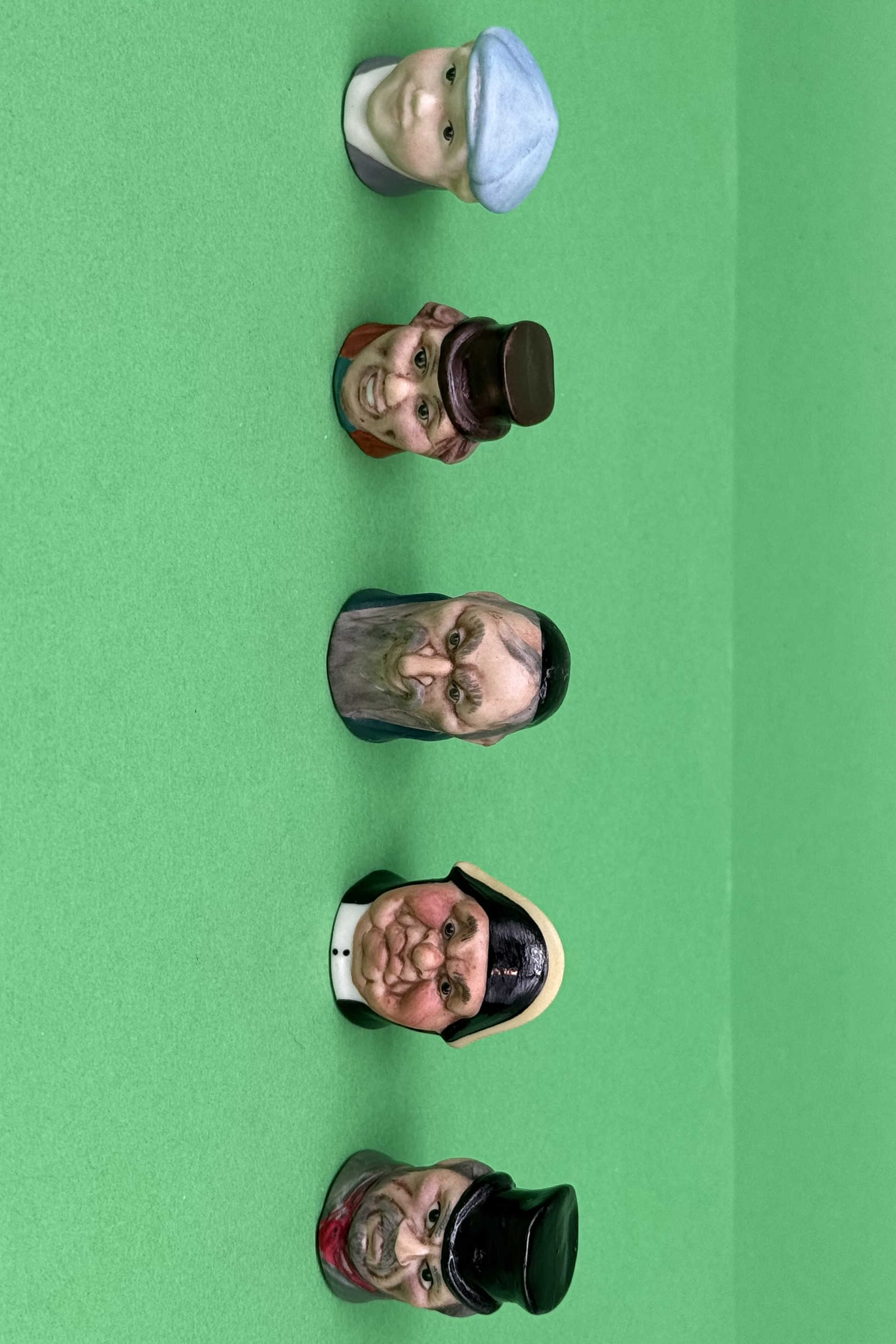 Oliver Twist thimble set - Johnson Ceramics circa 1985